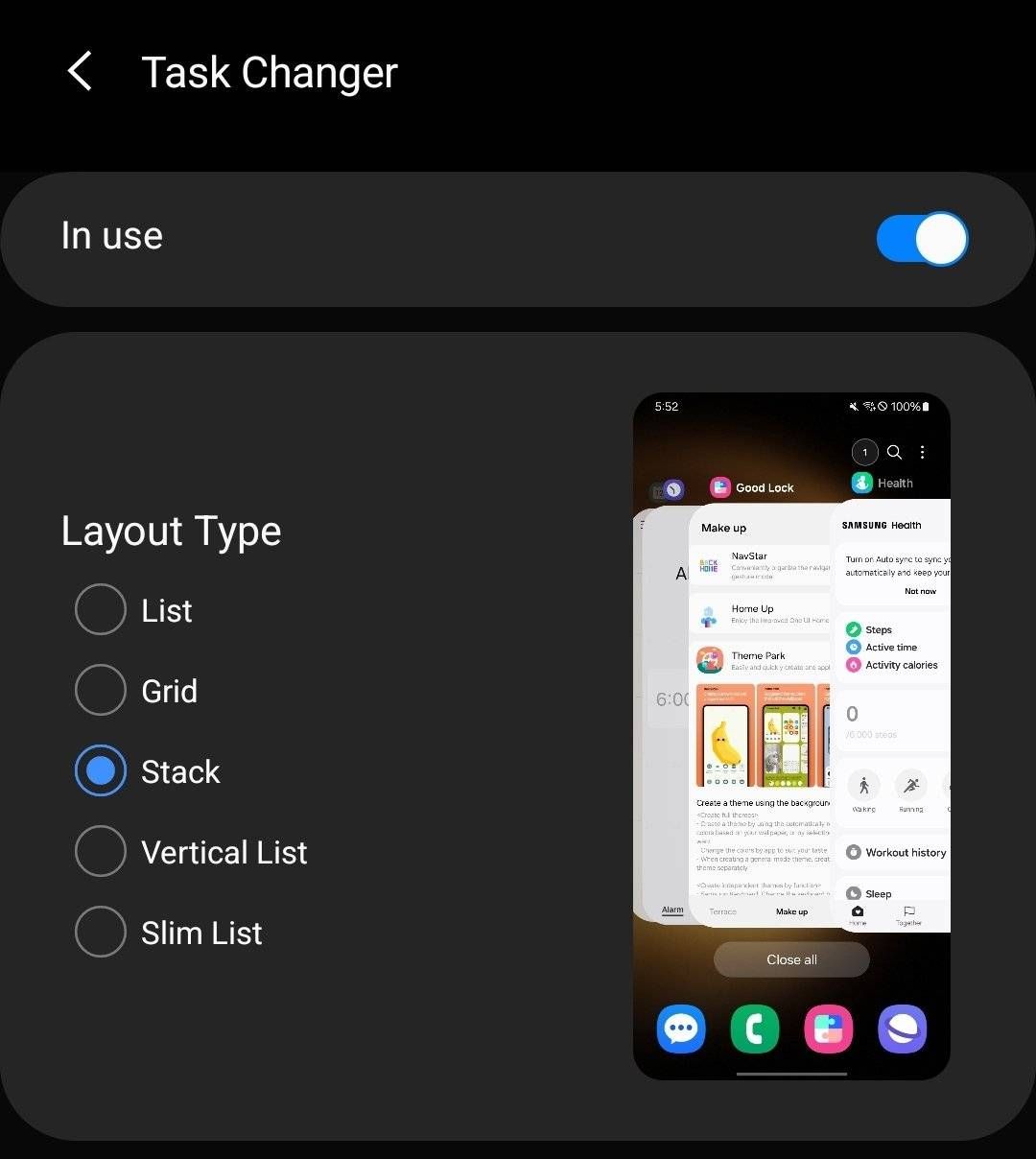 Task changer in oneui7 - Samsung Members
