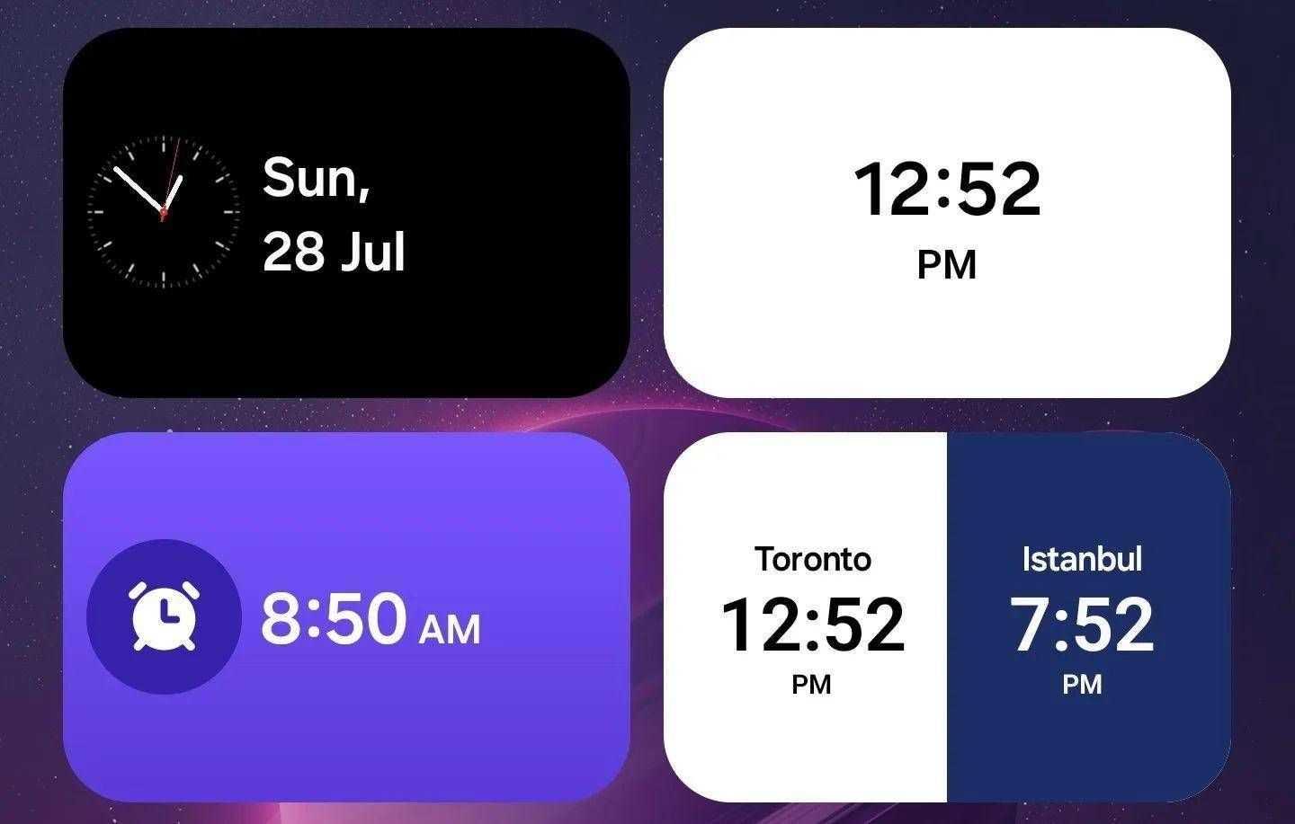 One UI 7.0 Clock App Widgets - Samsung Members