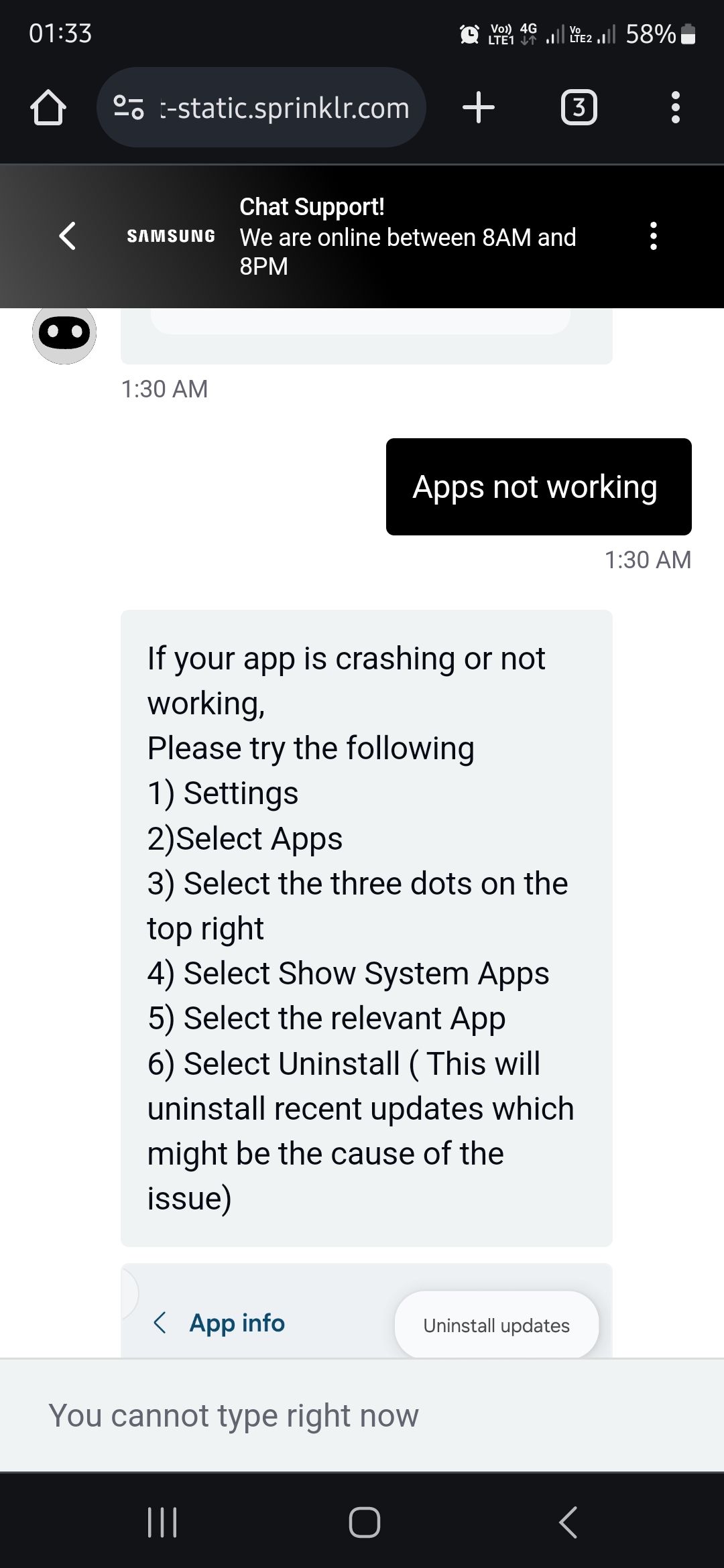 Banking app non functional - Samsung Members