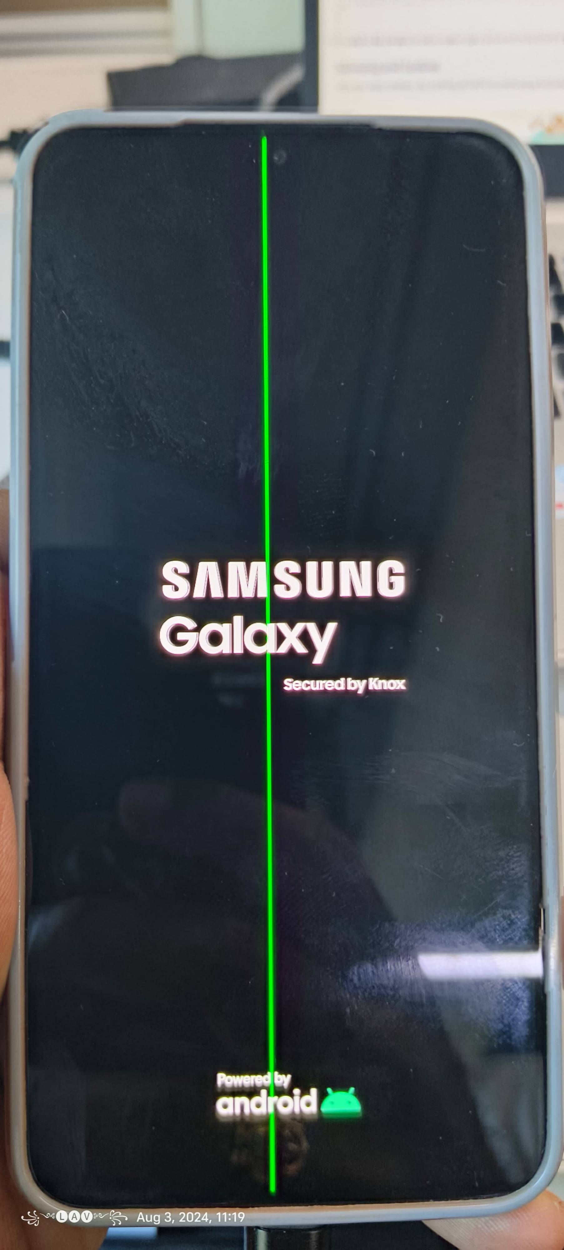 Green line in Galaxy S22 - Samsung Members