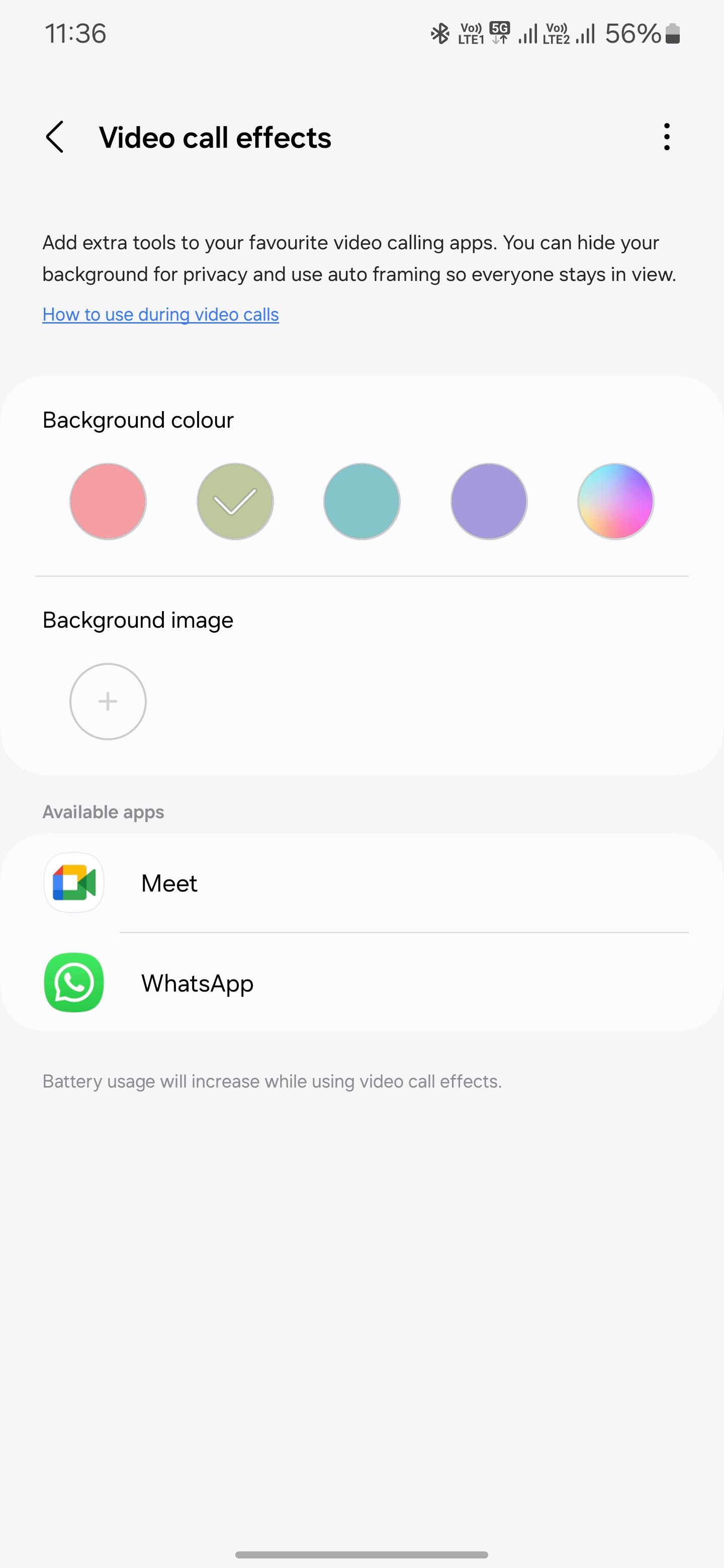 Video call effects - Samsung Members
