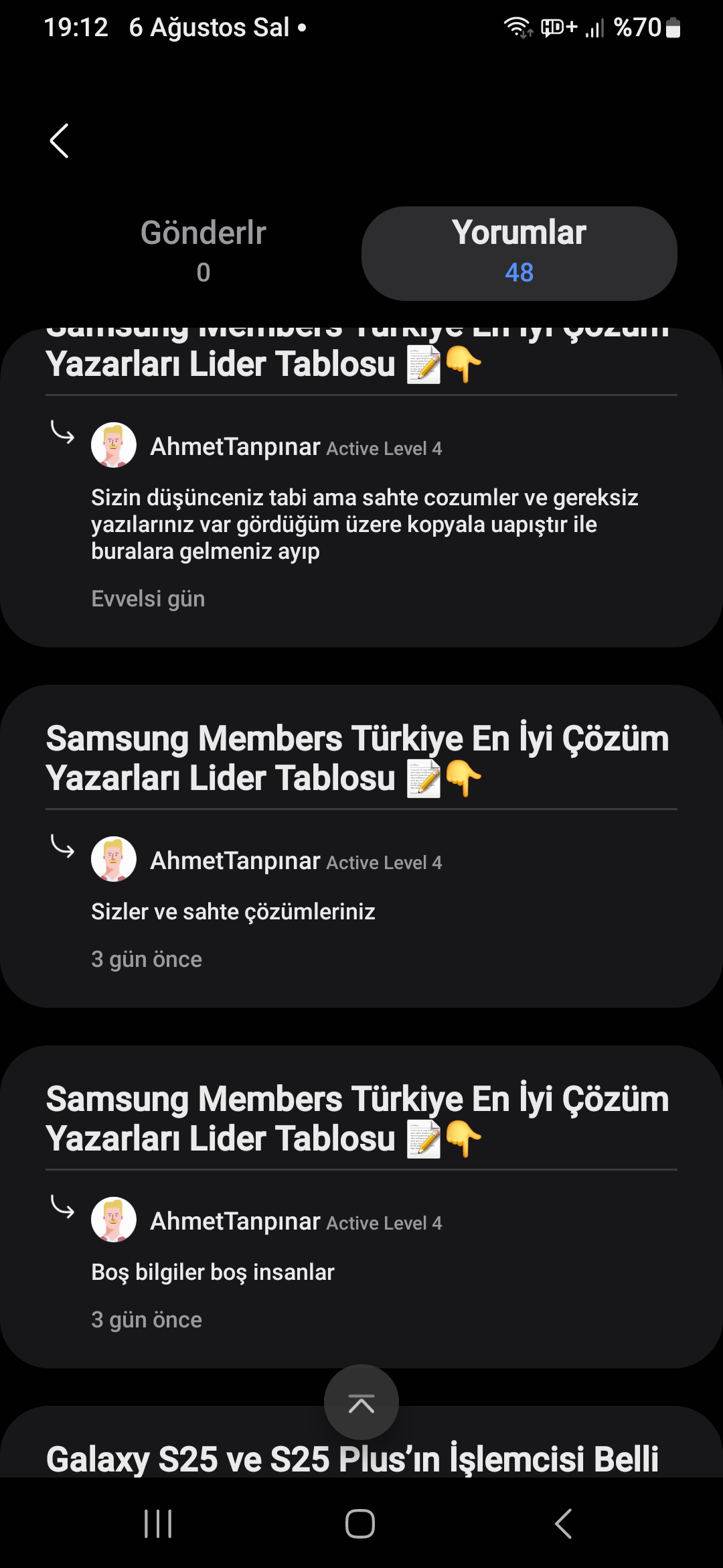 Troll Şahıs - Samsung Members
