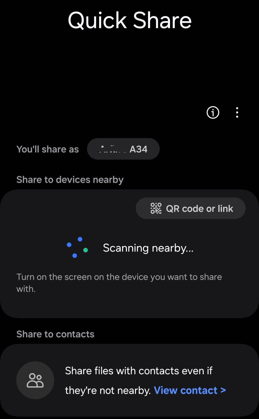 Quick Share Issue - Unable to Detect Devices - Samsung Members