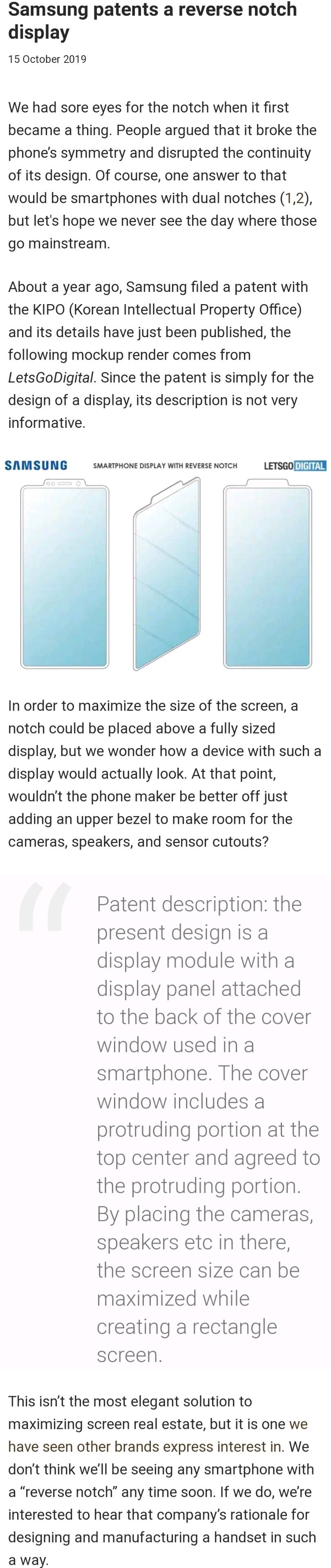 Reverse Notch Display - Samsung Members