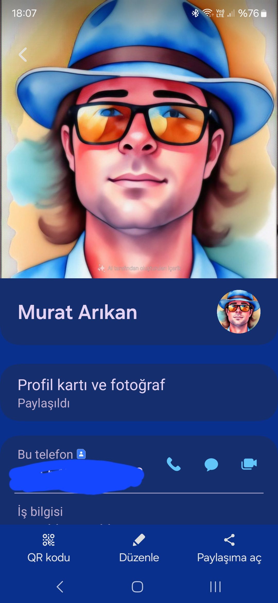 Profil kartı düzenlemesi - Samsung Members