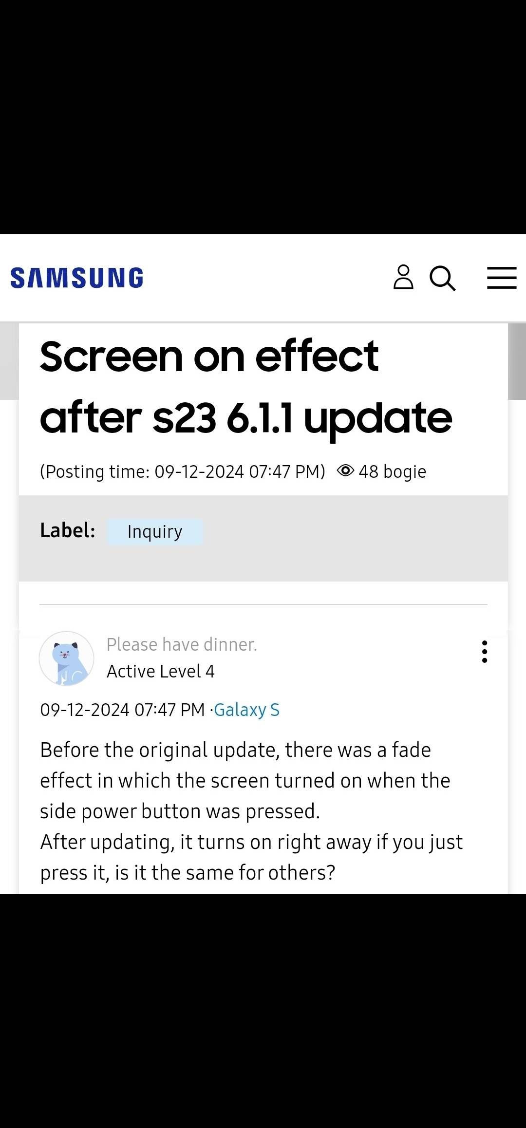 S23 sad part 😢 for 6.1.1 you might loose fade scr... - Samsung Members
