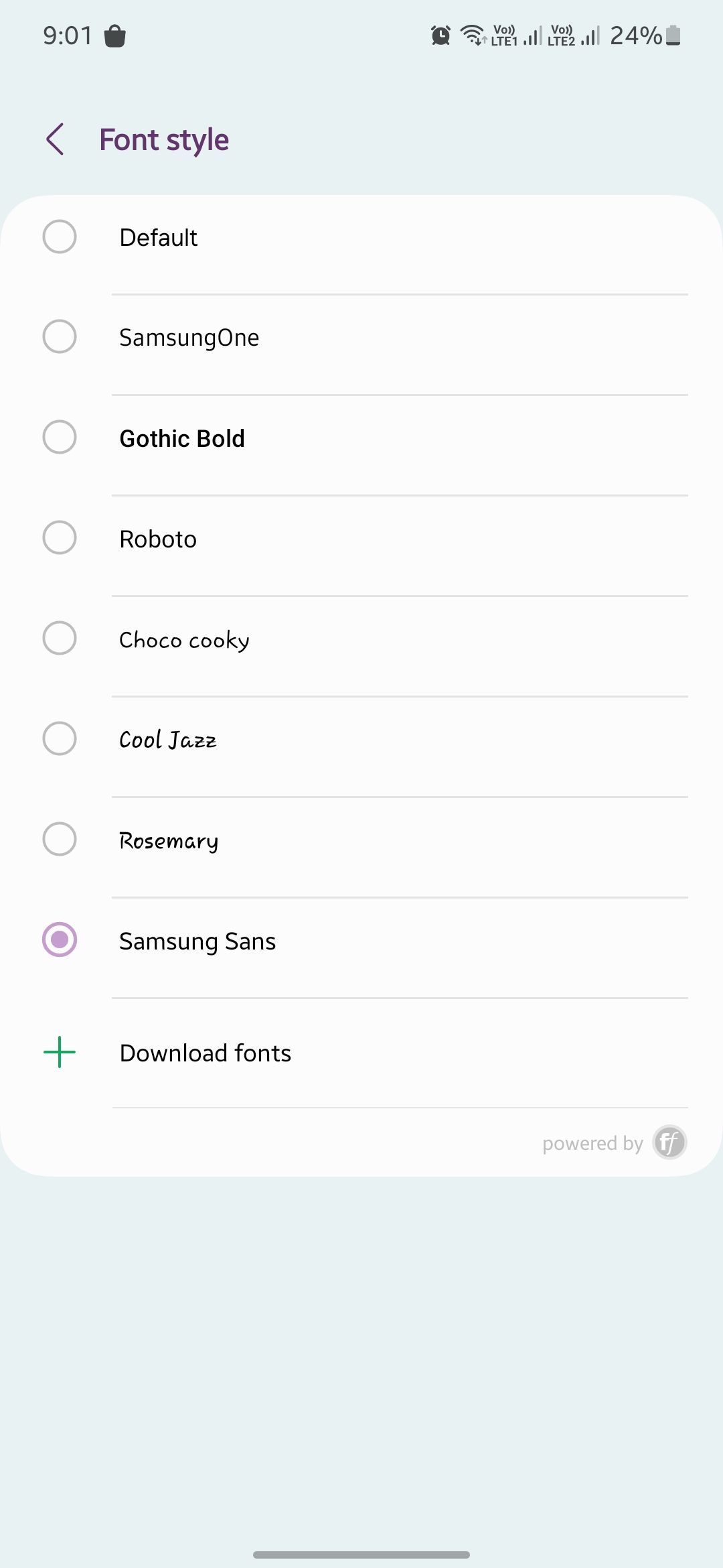 Cool jazz is a Very good free fonts try it once - Samsung Members
