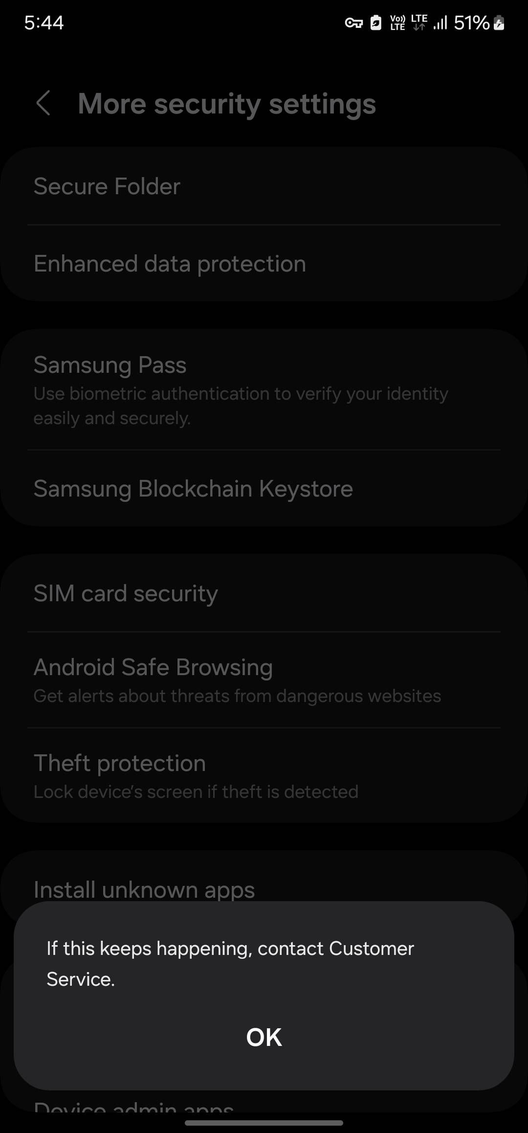 Secure Folder Issue - Samsung Members