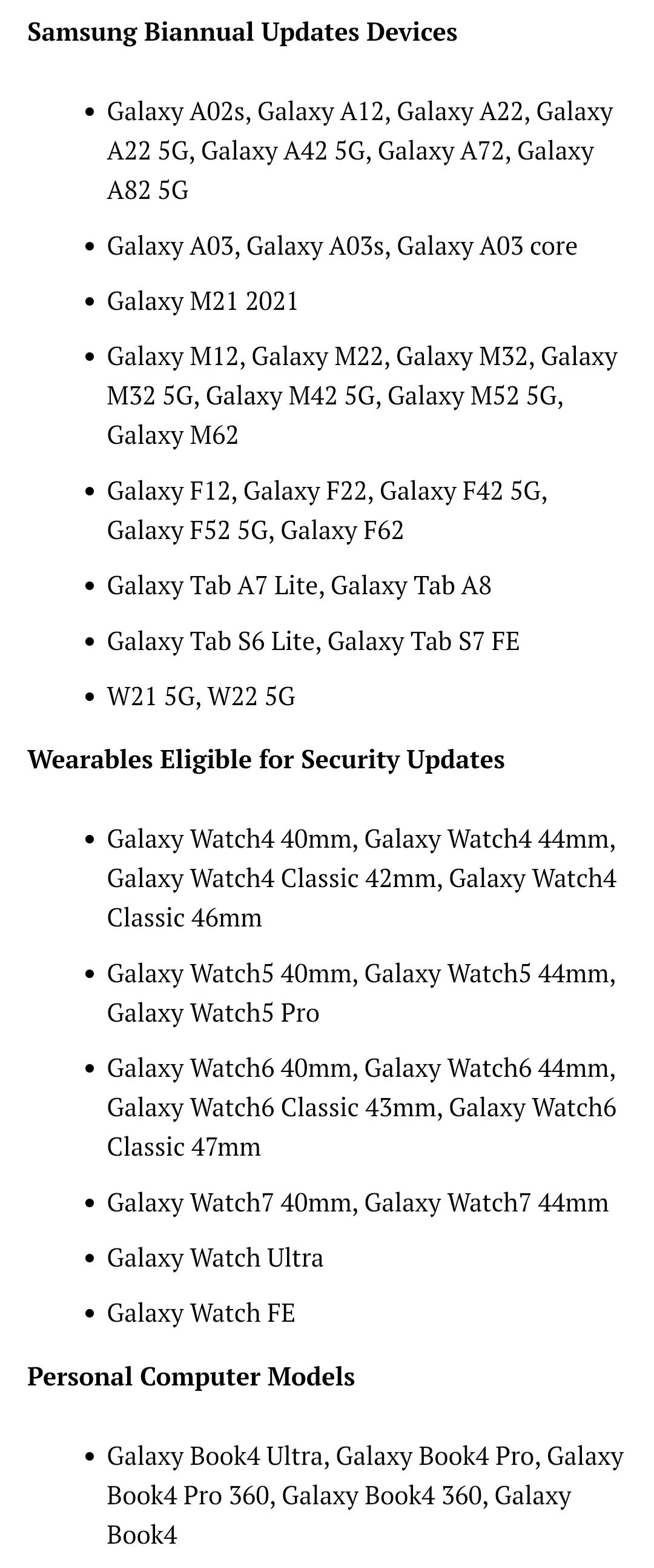 SAMSUNG UPDATE POLICY CHANGED - Samsung Members