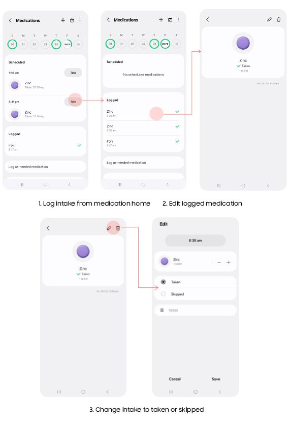 Medication – Track your medication intake from Sam... - Samsung Members