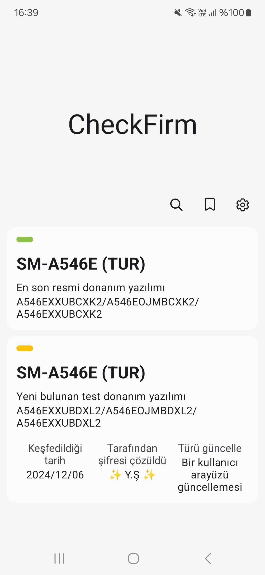 A54 5G one ui 7 testleri başladı TR de - Samsung Members