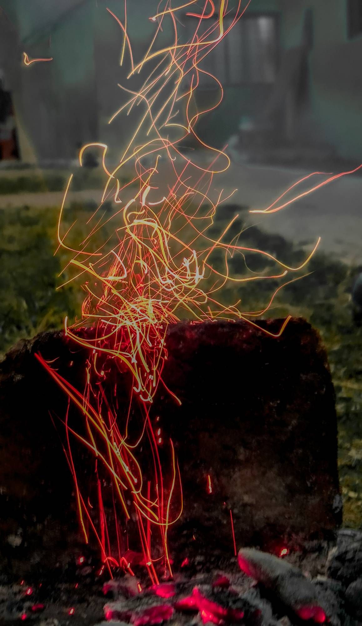 Fire Particles Trails - Samsung Members