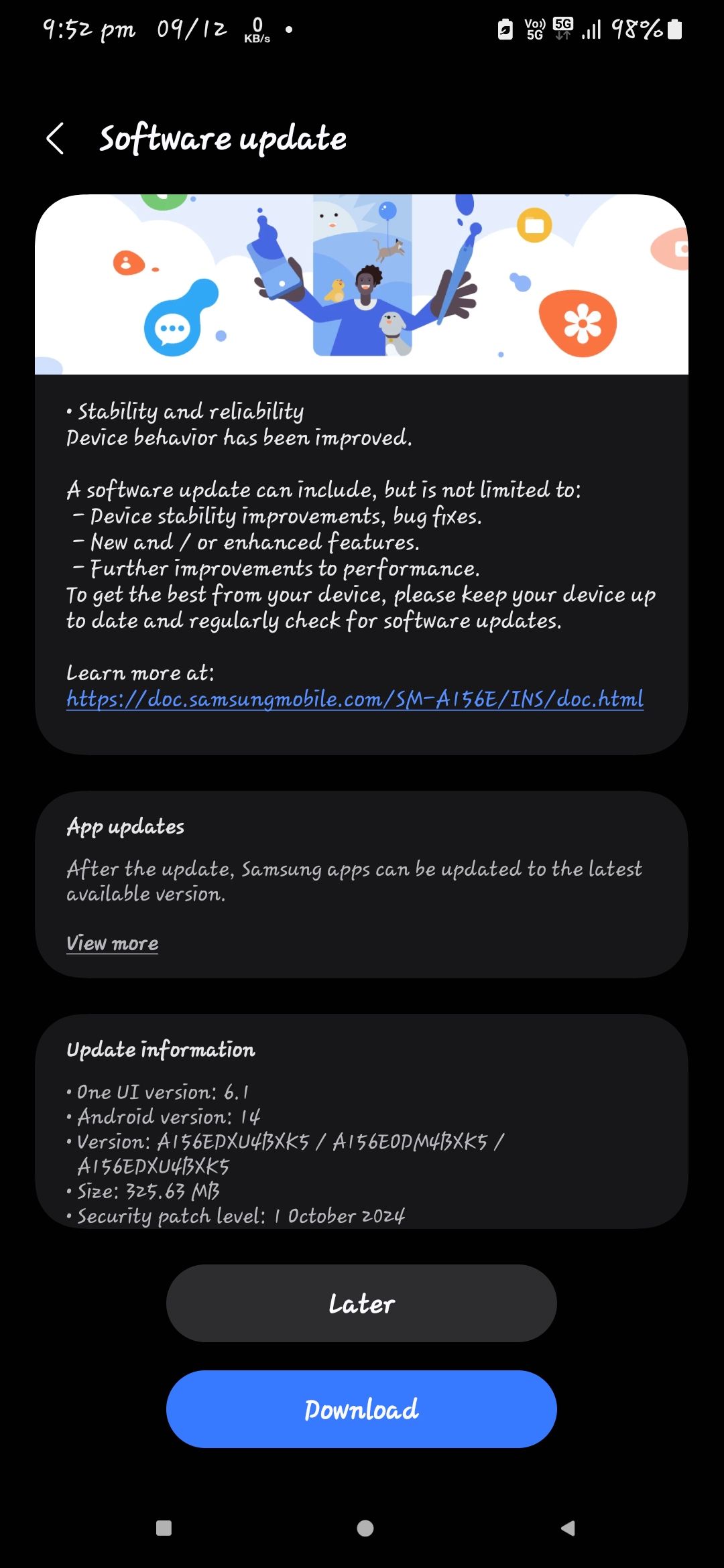SAMSUNG GALAXY A15 5G SOFTWARE UPDATE AVAILABLE - Samsung Members