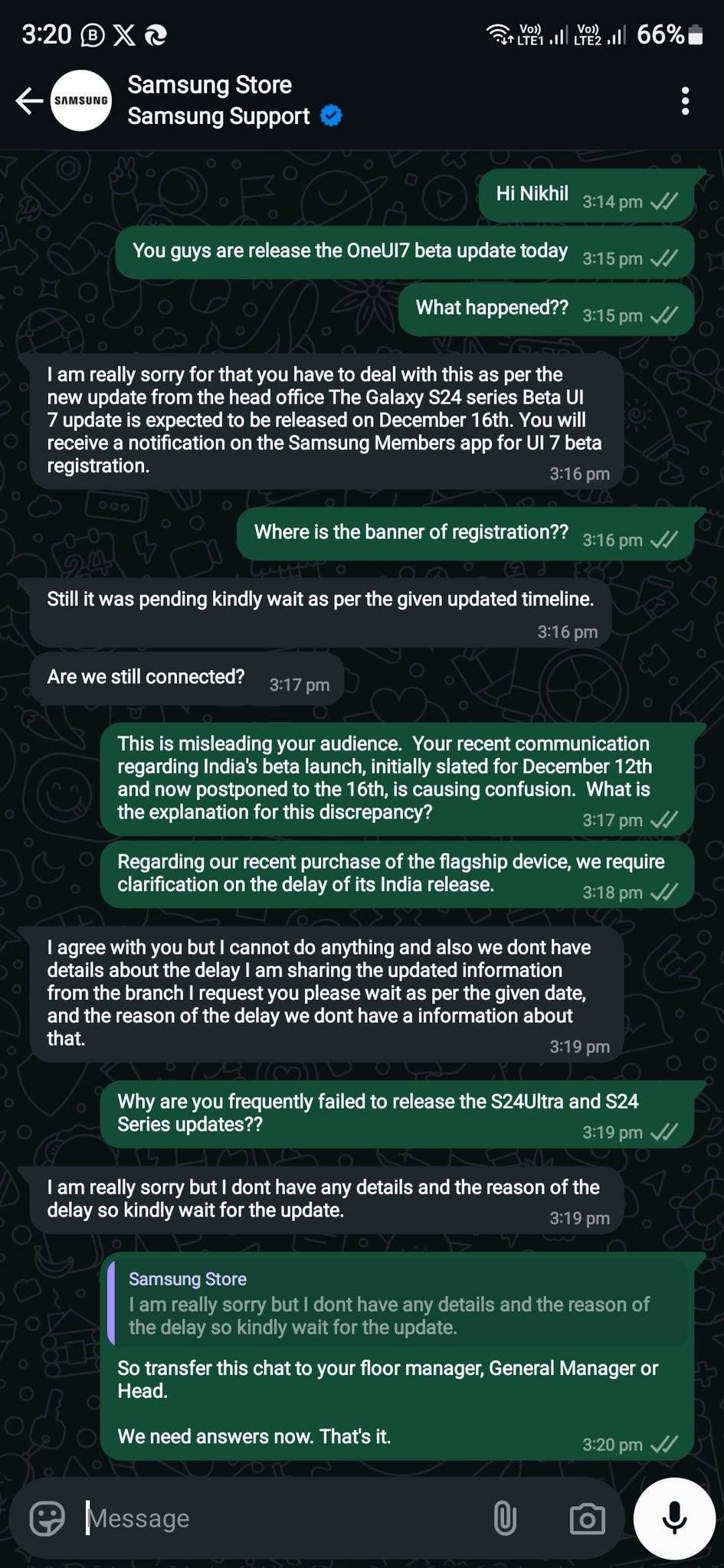 Making Unnecessary hype for one UI7 - Samsung Members