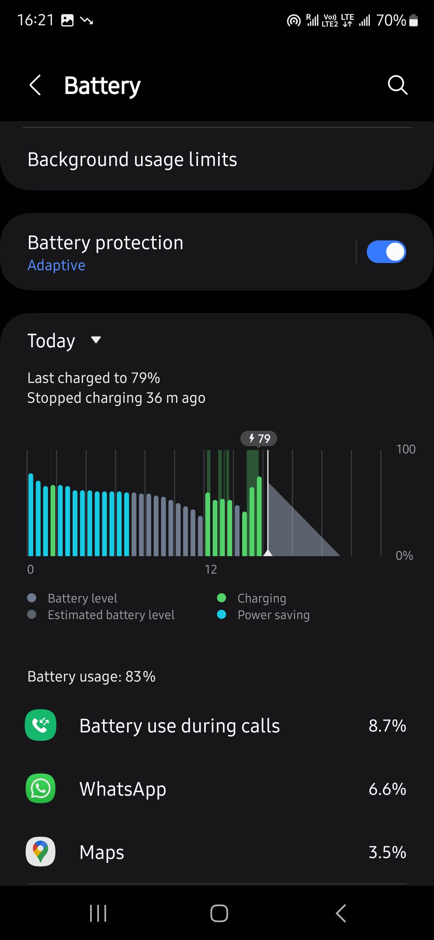 Battery draining in contact storage - Samsung Members