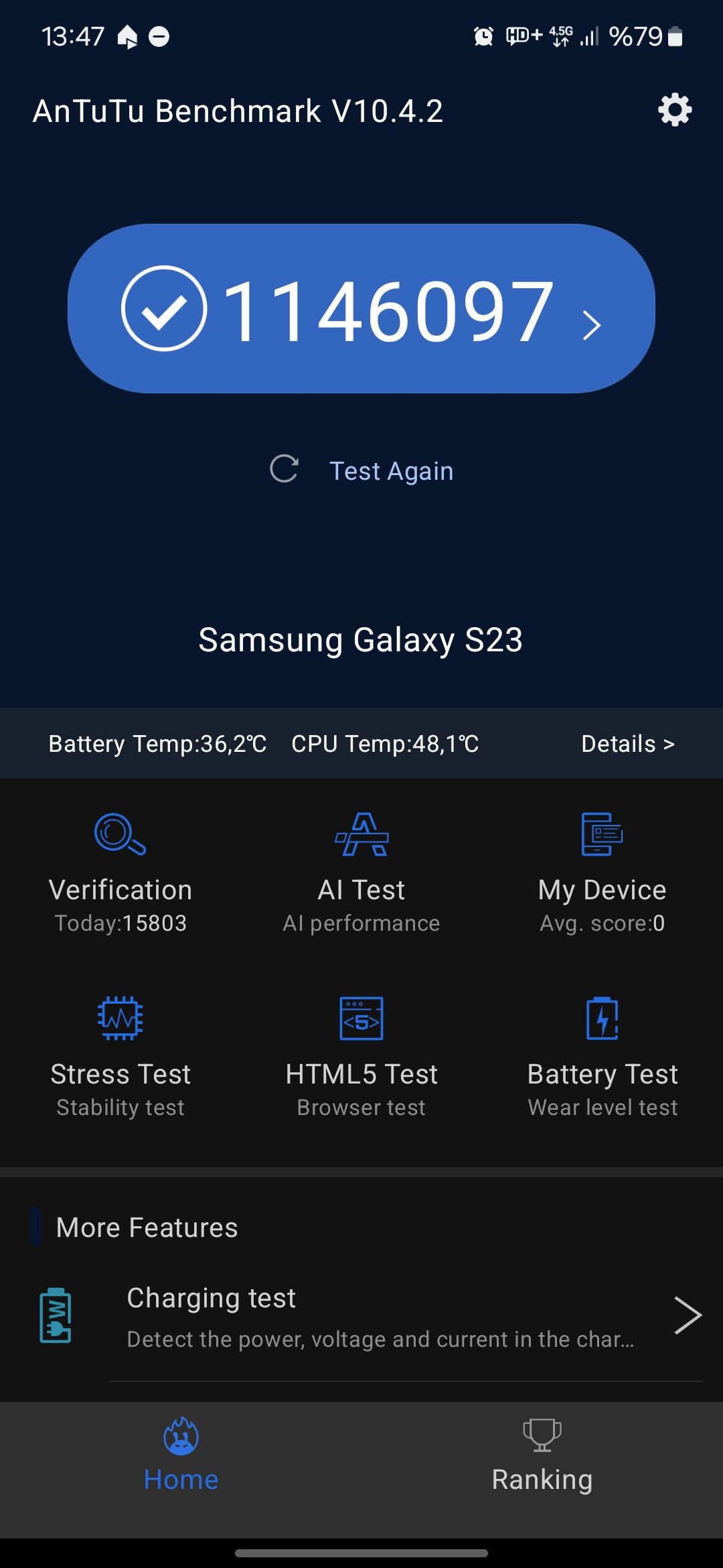 Galaxy S24 FE AnTuTu Benchmark Test (8gb+RamPlus v... - Samsung Members