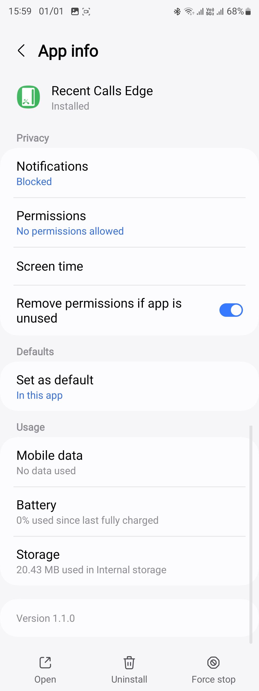 What is this "Recent Call Edge" app? - Samsung Members