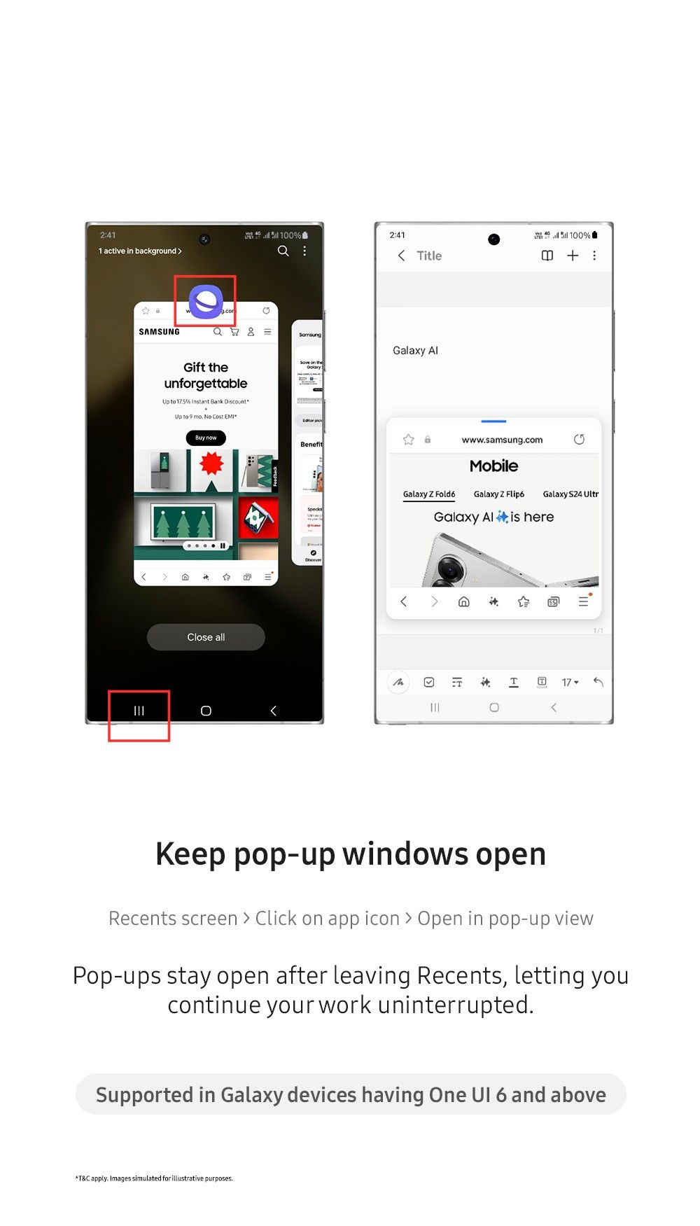 Quick Tip: Keep pop-up windows open - Samsung Members