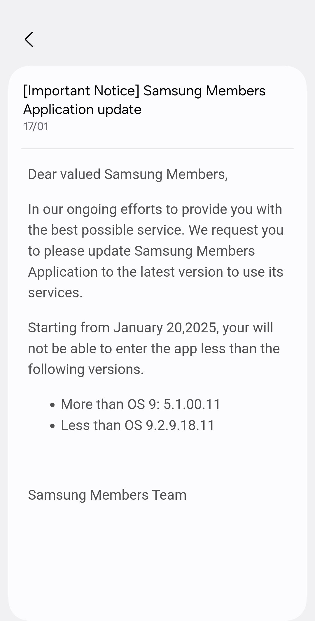 [Important Notice] Samsung Members Application upd... - Samsung Members
