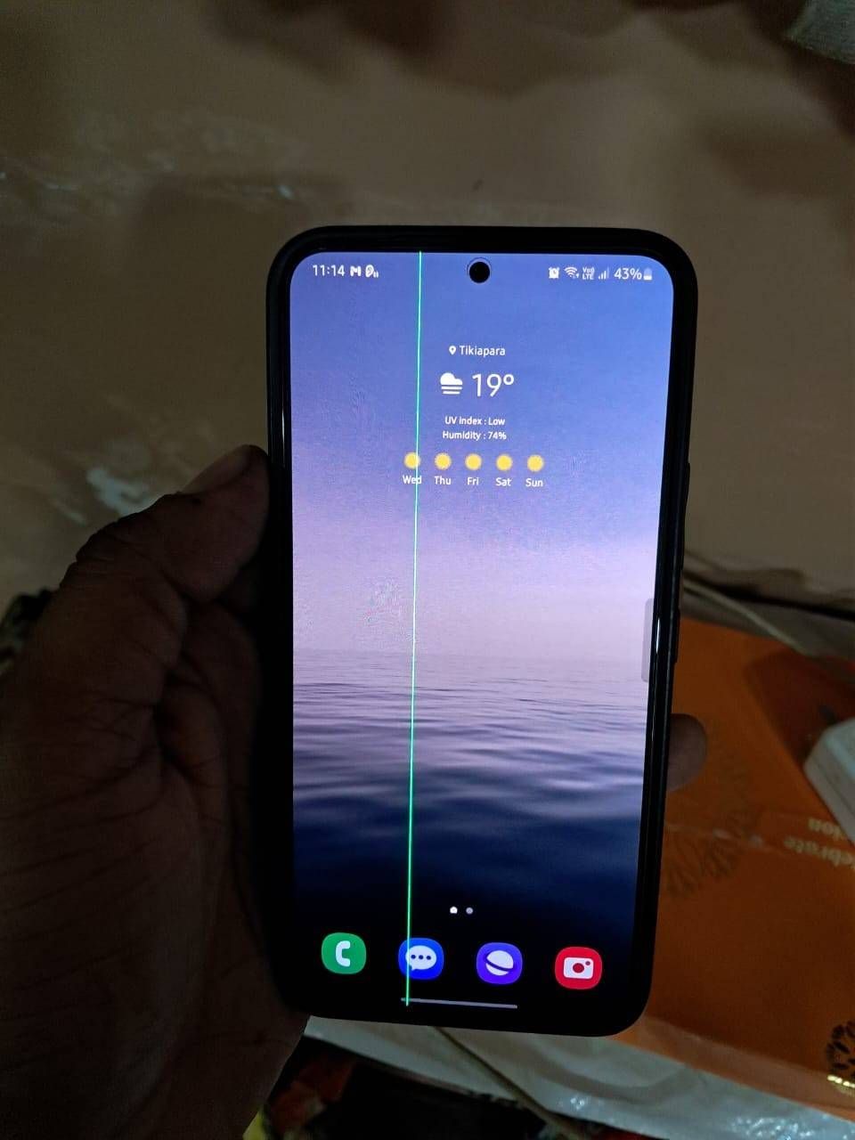 Solved: S22 Green Line Issue - Samsung Members