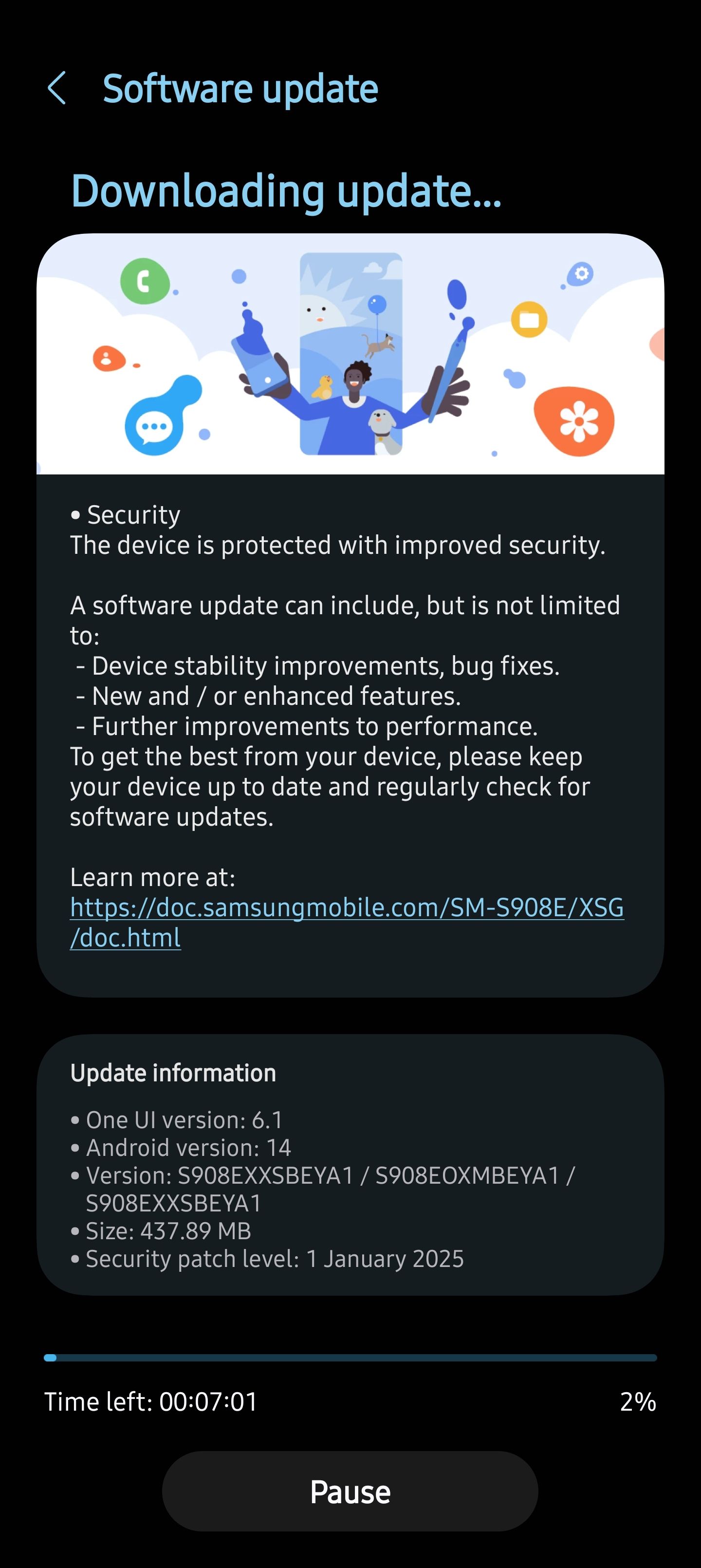 Samsung Galaxy S22 Ultra (SM-S908E): January 2025 ... - Samsung Members