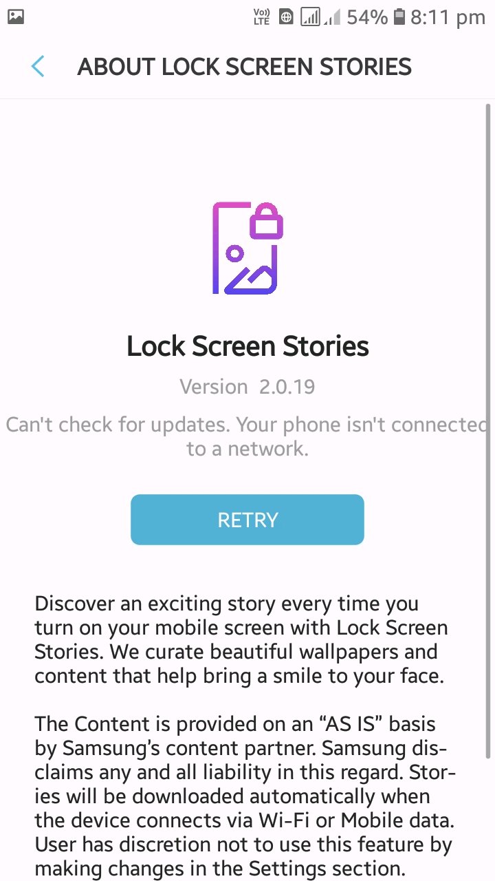 lock screen stories in J7 NXT - Samsung Members