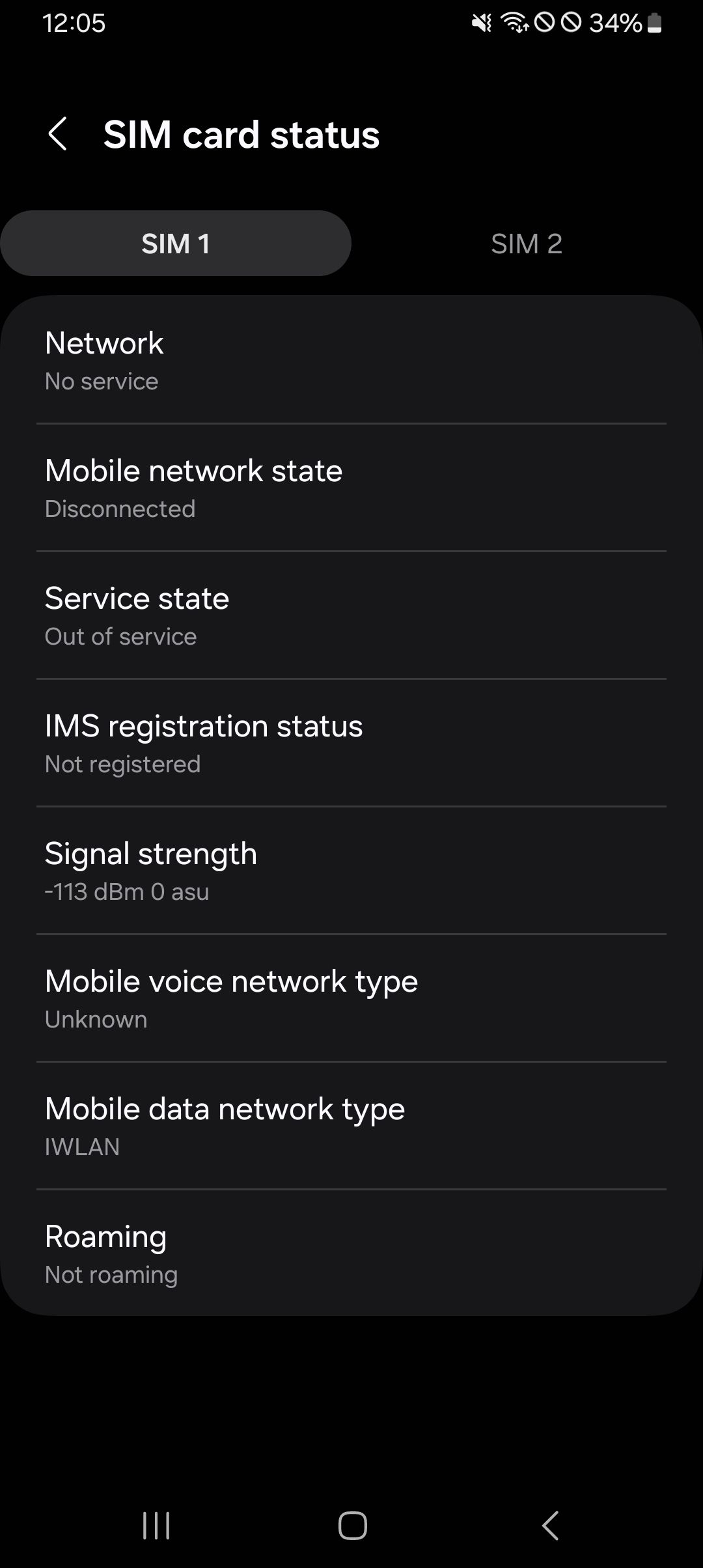 IMS not registered for VOLTE - Samsung Members