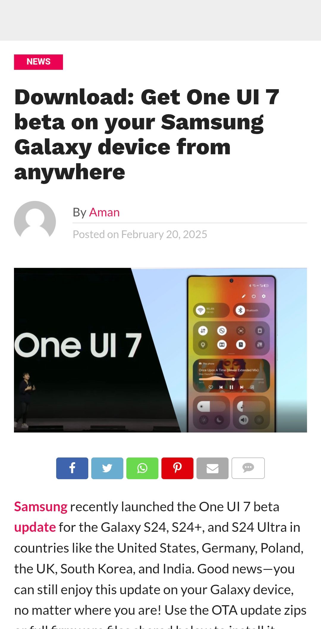 Ui 7.0 - Samsung Members