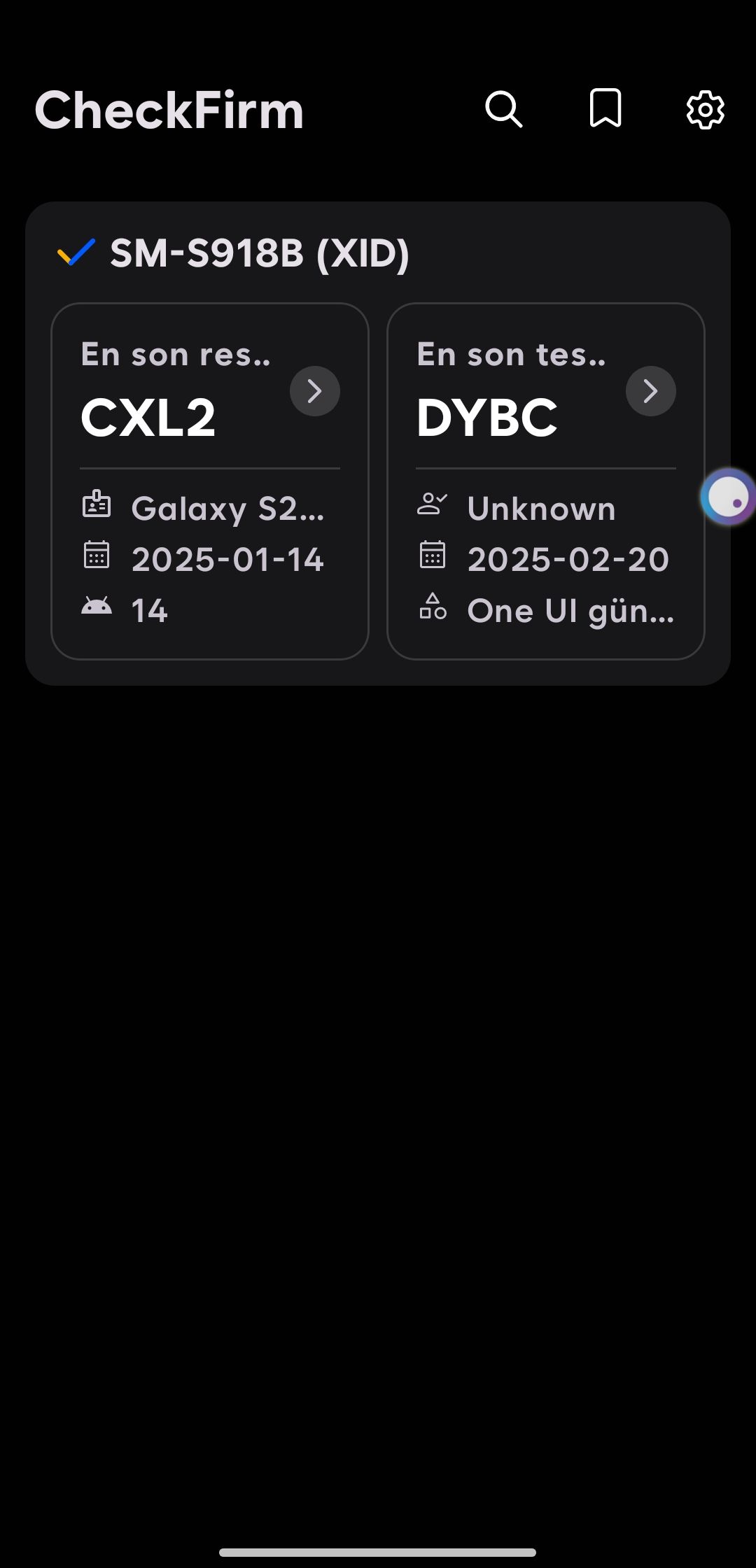 Checkfirm Kodları Ne Anlama Geliyor? - Samsung Members