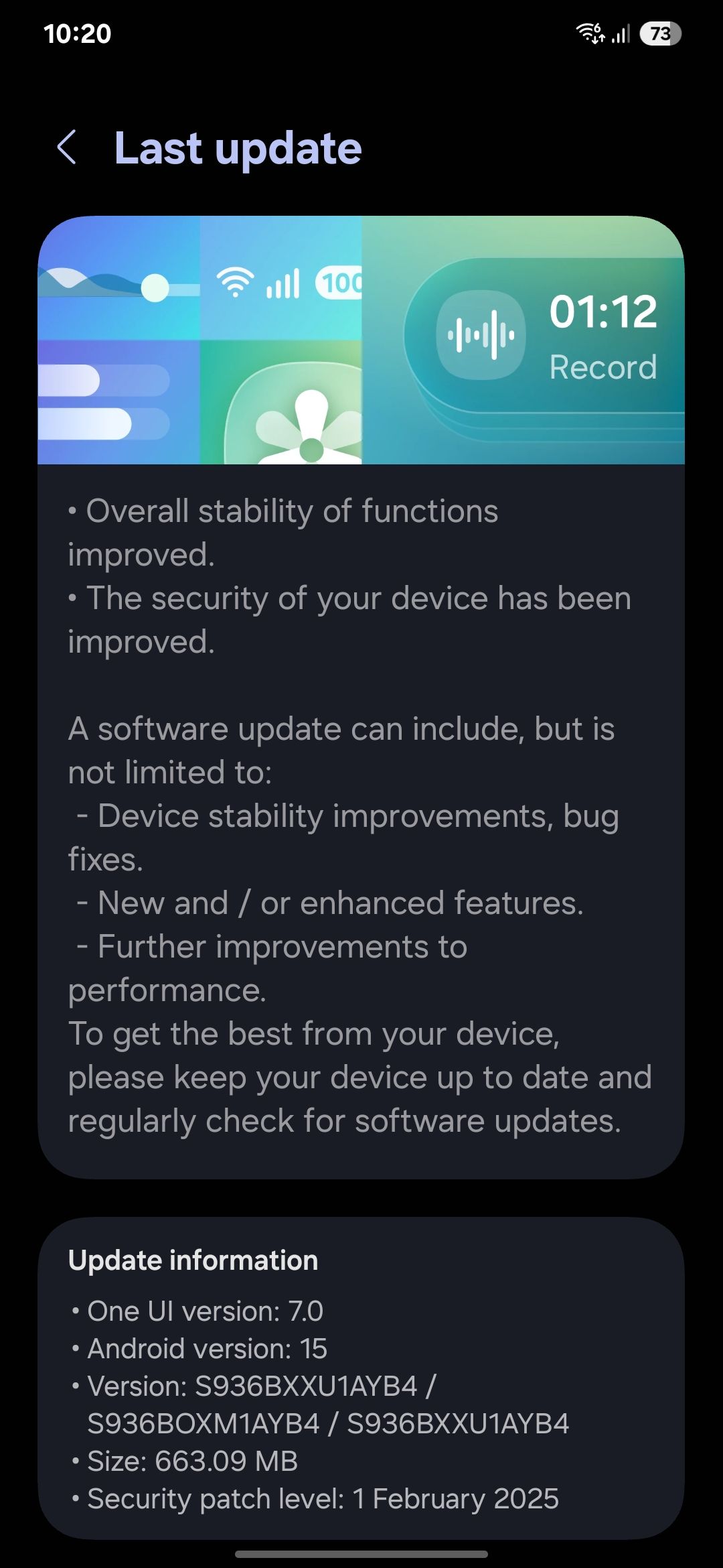 Samsung S25 Plus February 2025 Security update - Samsung Members