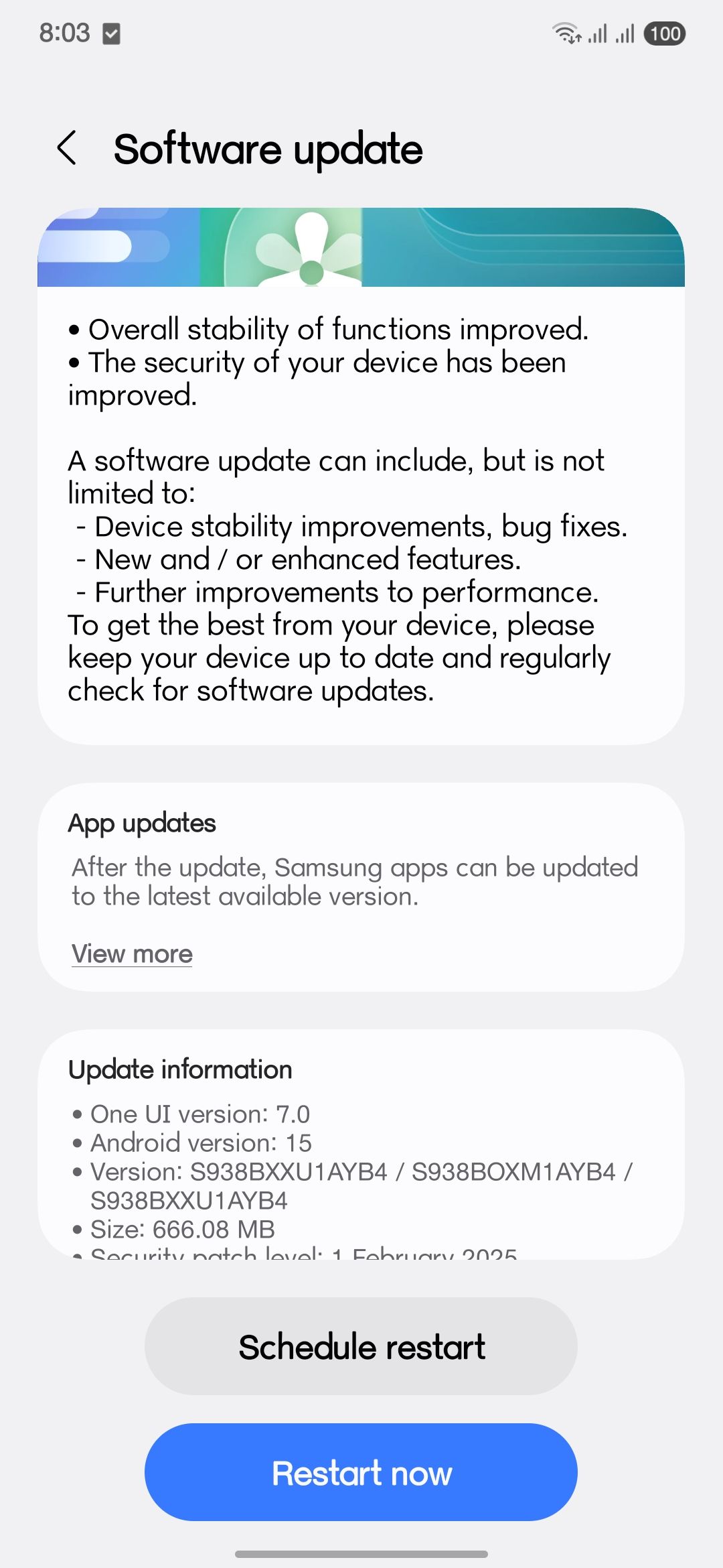 Samsung Galaxy S25 ultra February Security Patch - Samsung Members