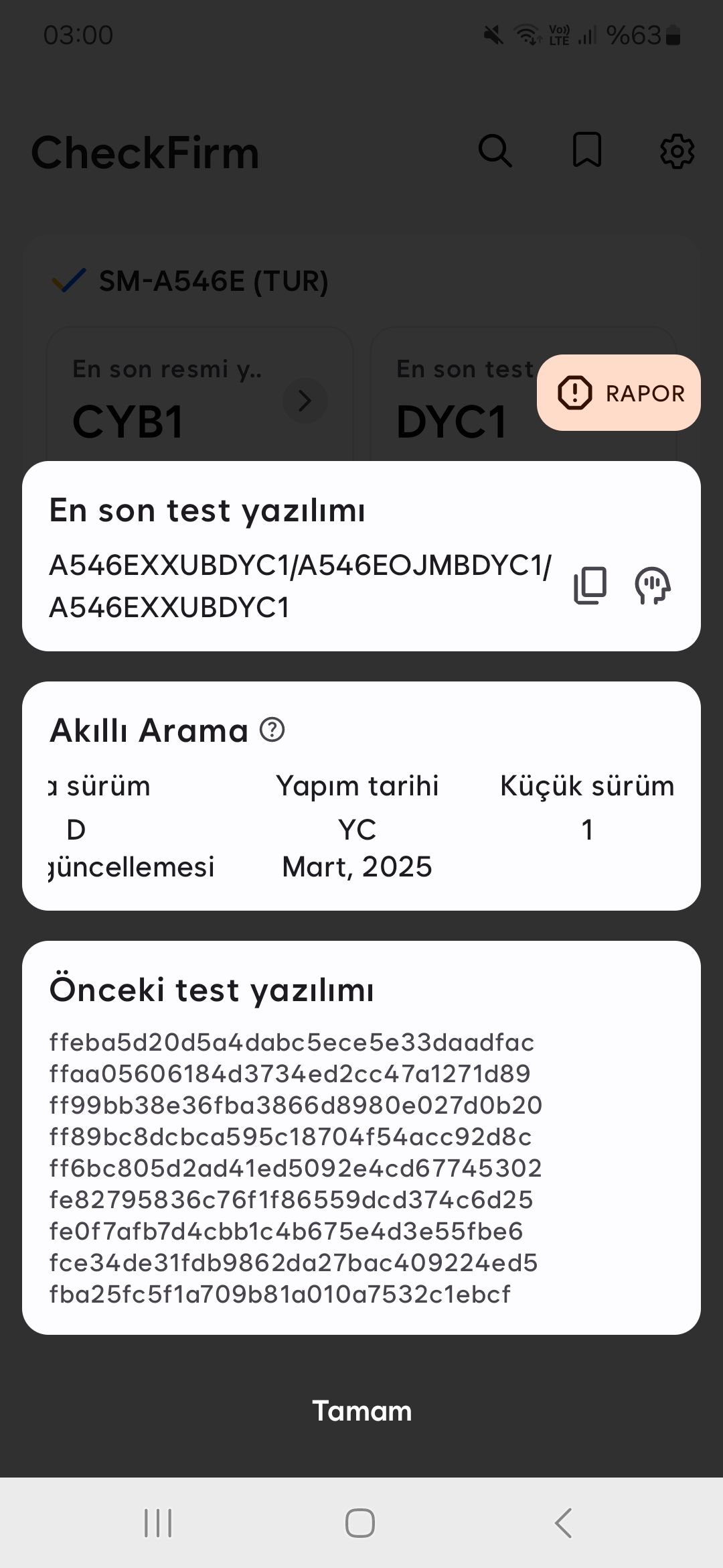 Solved: A54 5G checkfirm - Samsung Members
