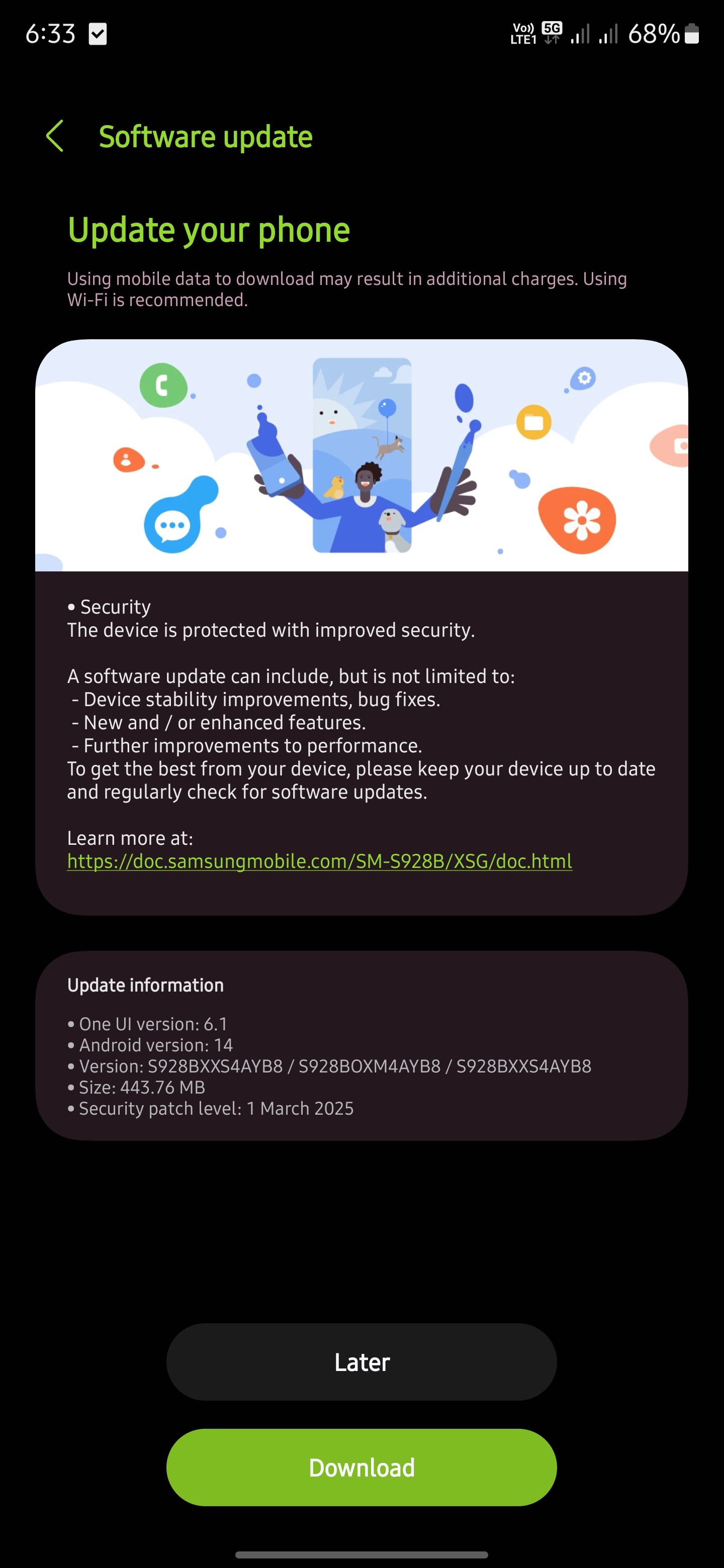 Samsung S24 Ultra March-2025 Security Patch - Samsung Members