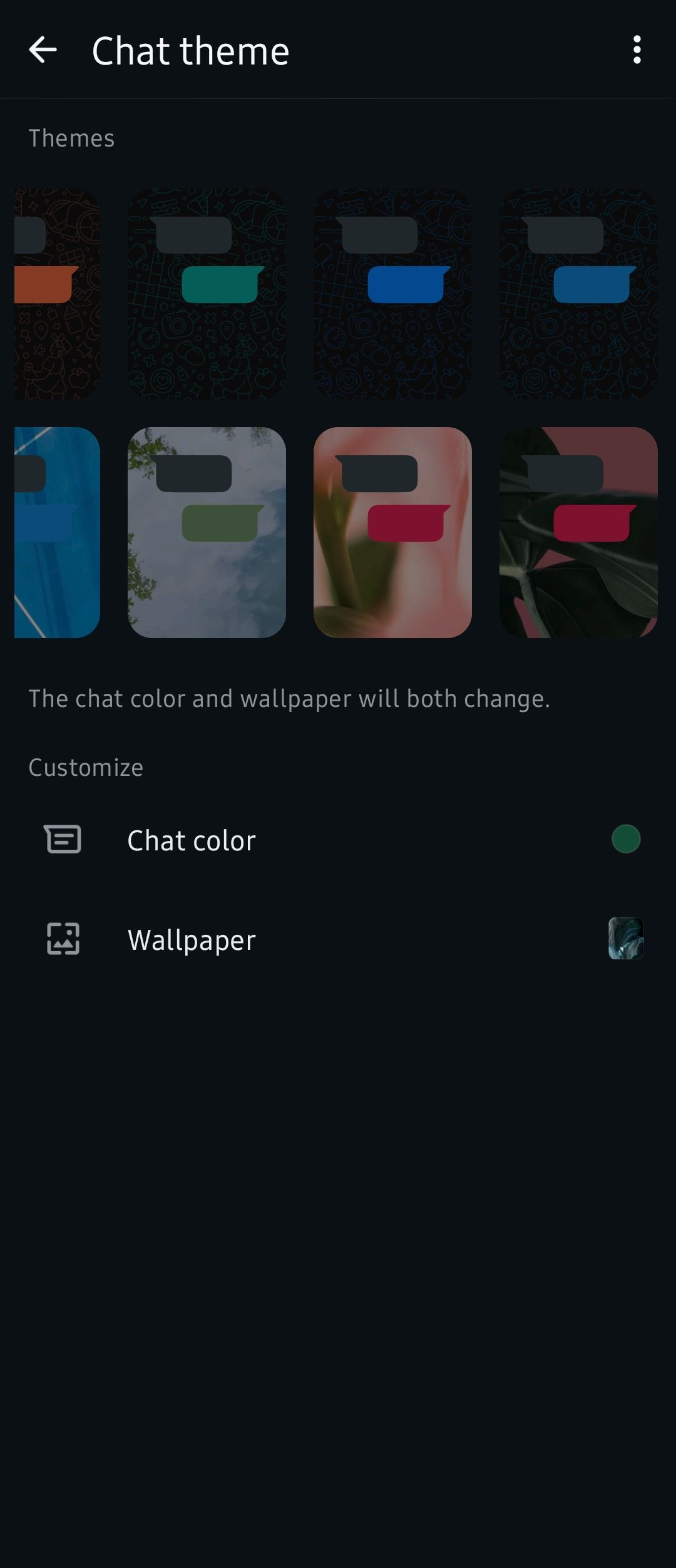 Change whatsapp bubble color - Samsung Members