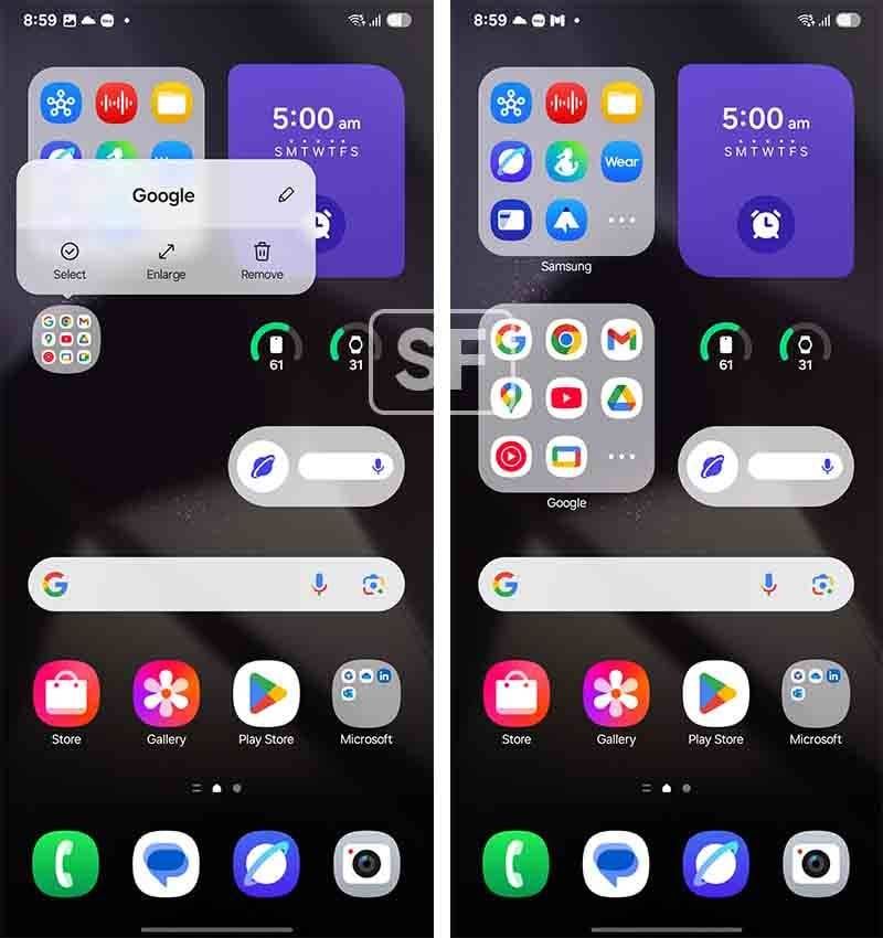 Samsung One UI 7.0: Enhanced App Folders - Samsung Members