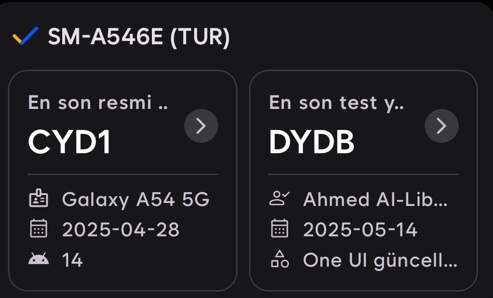 A54 one ui 7 - Samsung Members