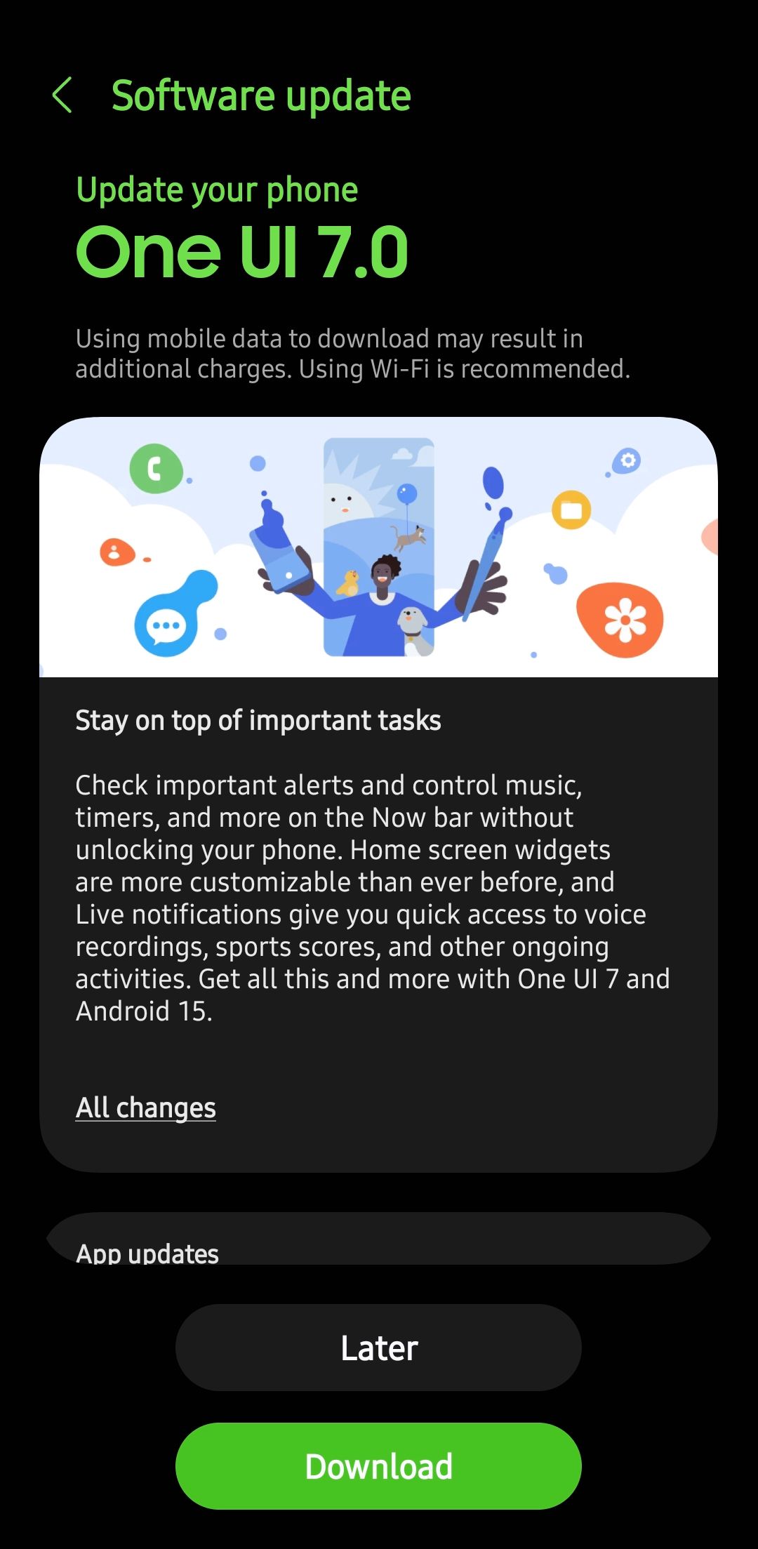 Finally got One Ui 7 update A16 5G device - Samsung Members