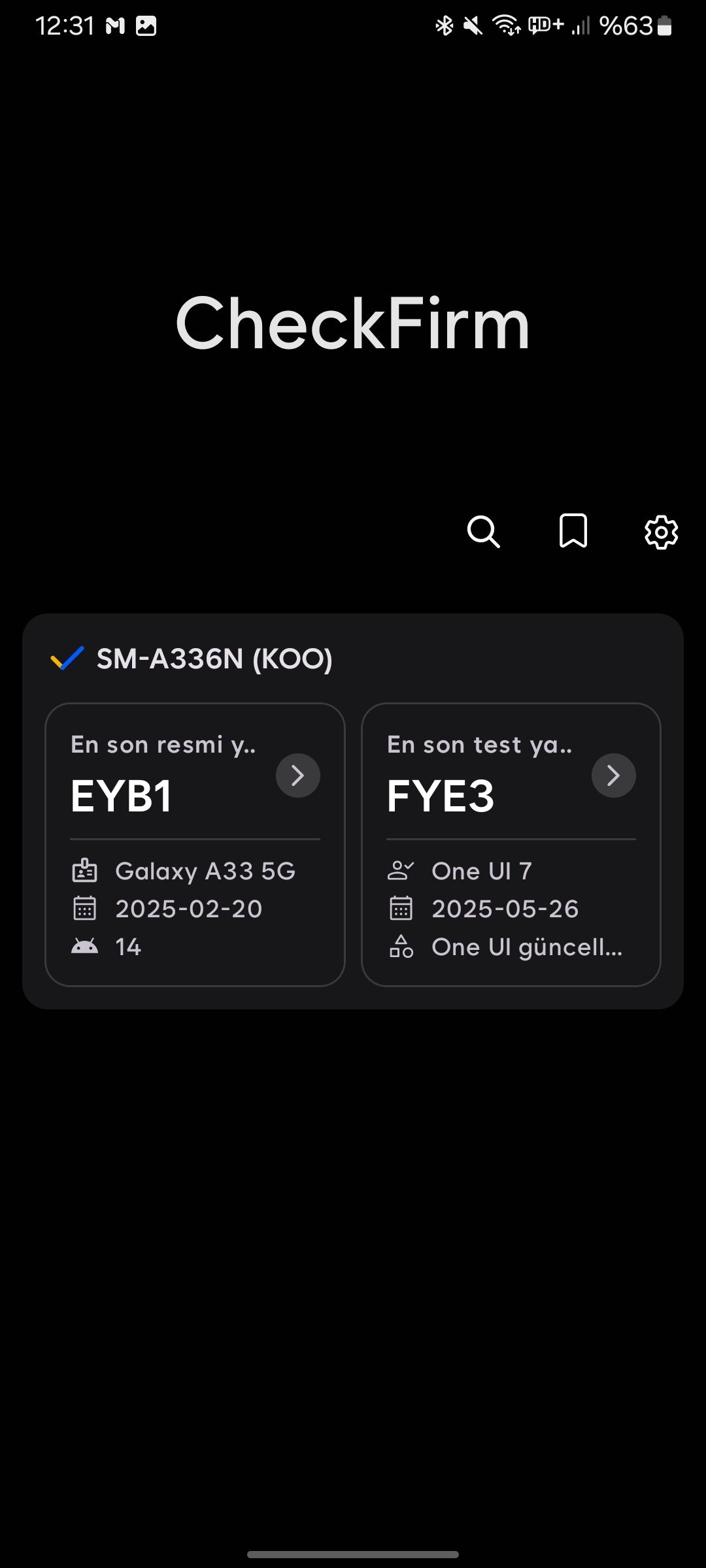 A33 5G Kore Checkfirm - Samsung Members