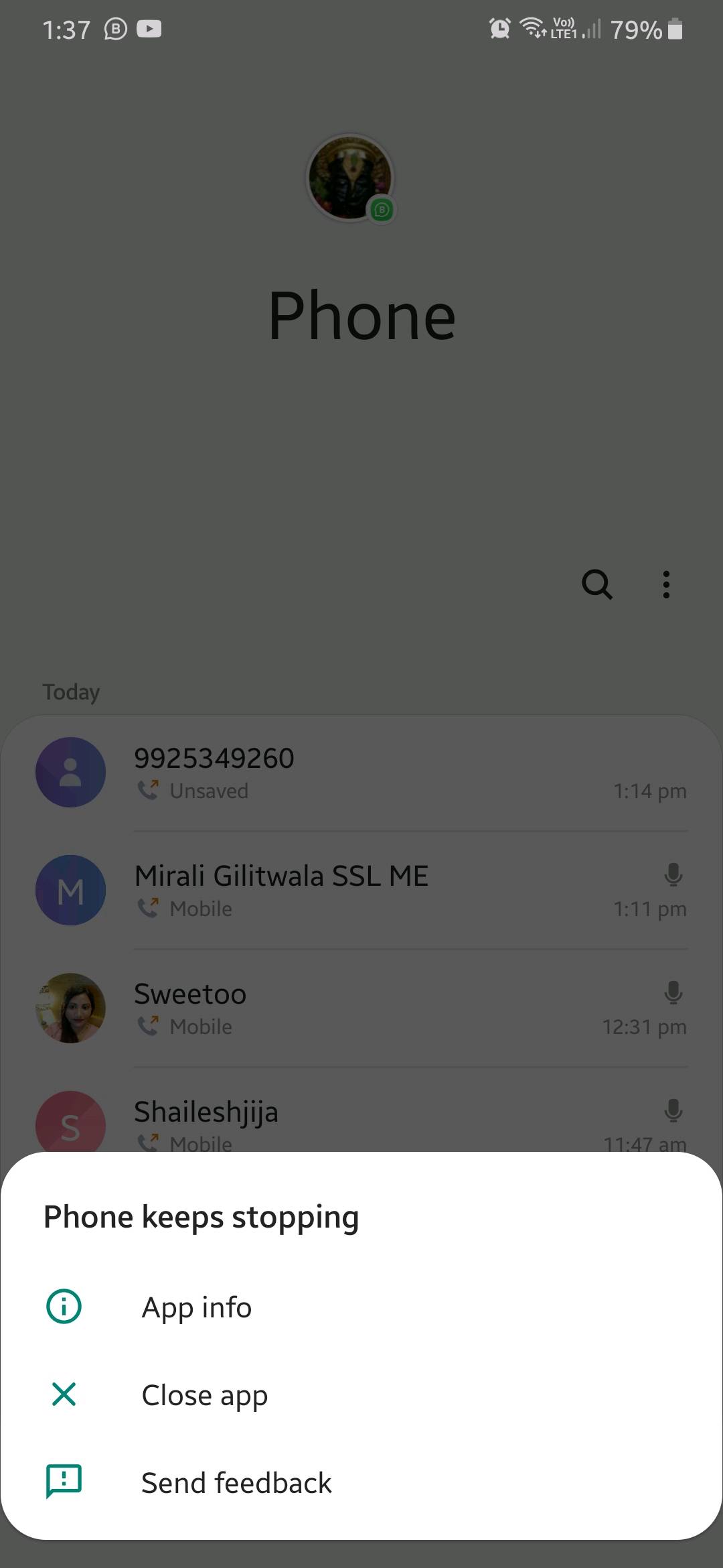 Call screen stopped working - Samsung Members