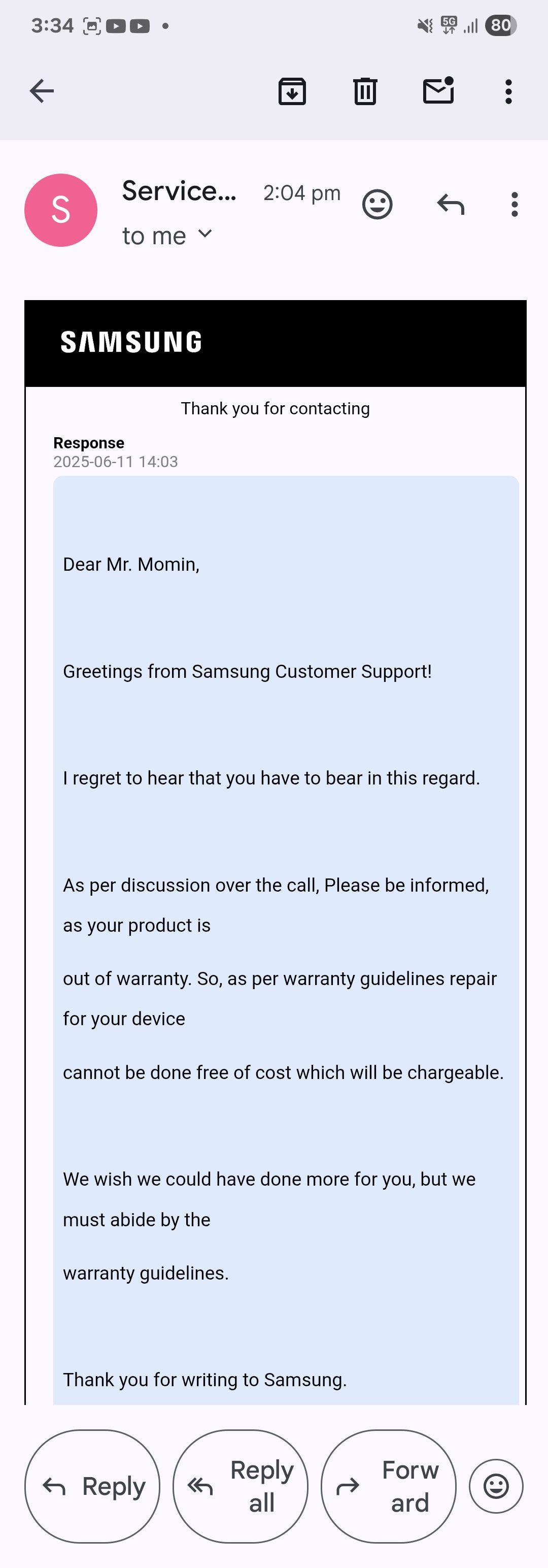 Green line on Displya after updating my S22. - Samsung Members