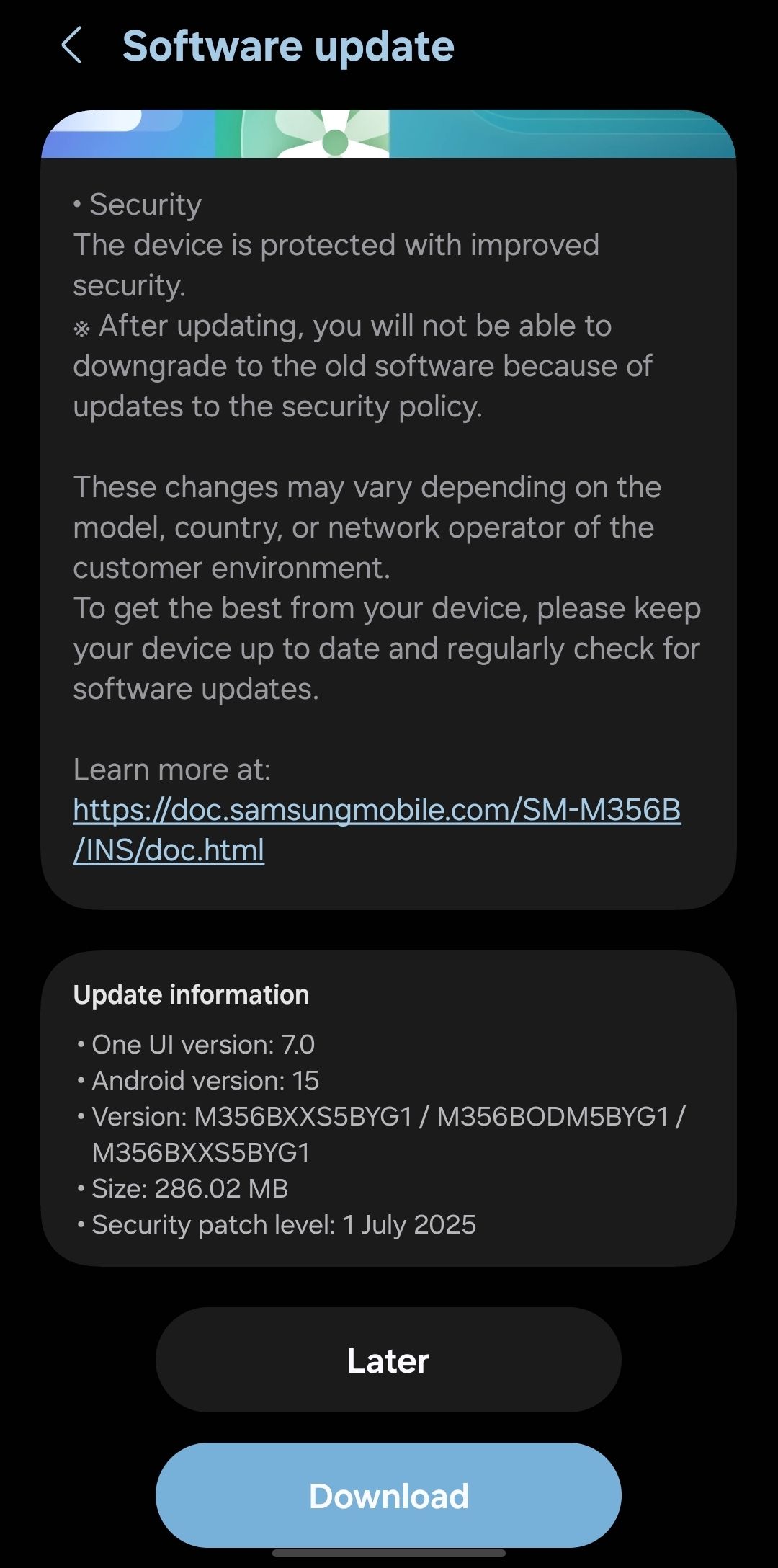 New Security Patch! - Samsung Members