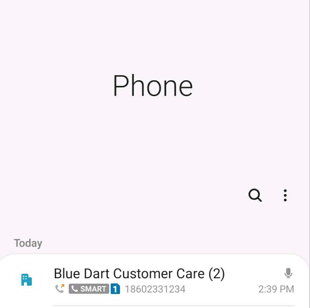 "SMART" icon in the Samsung call log - Samsung Members
