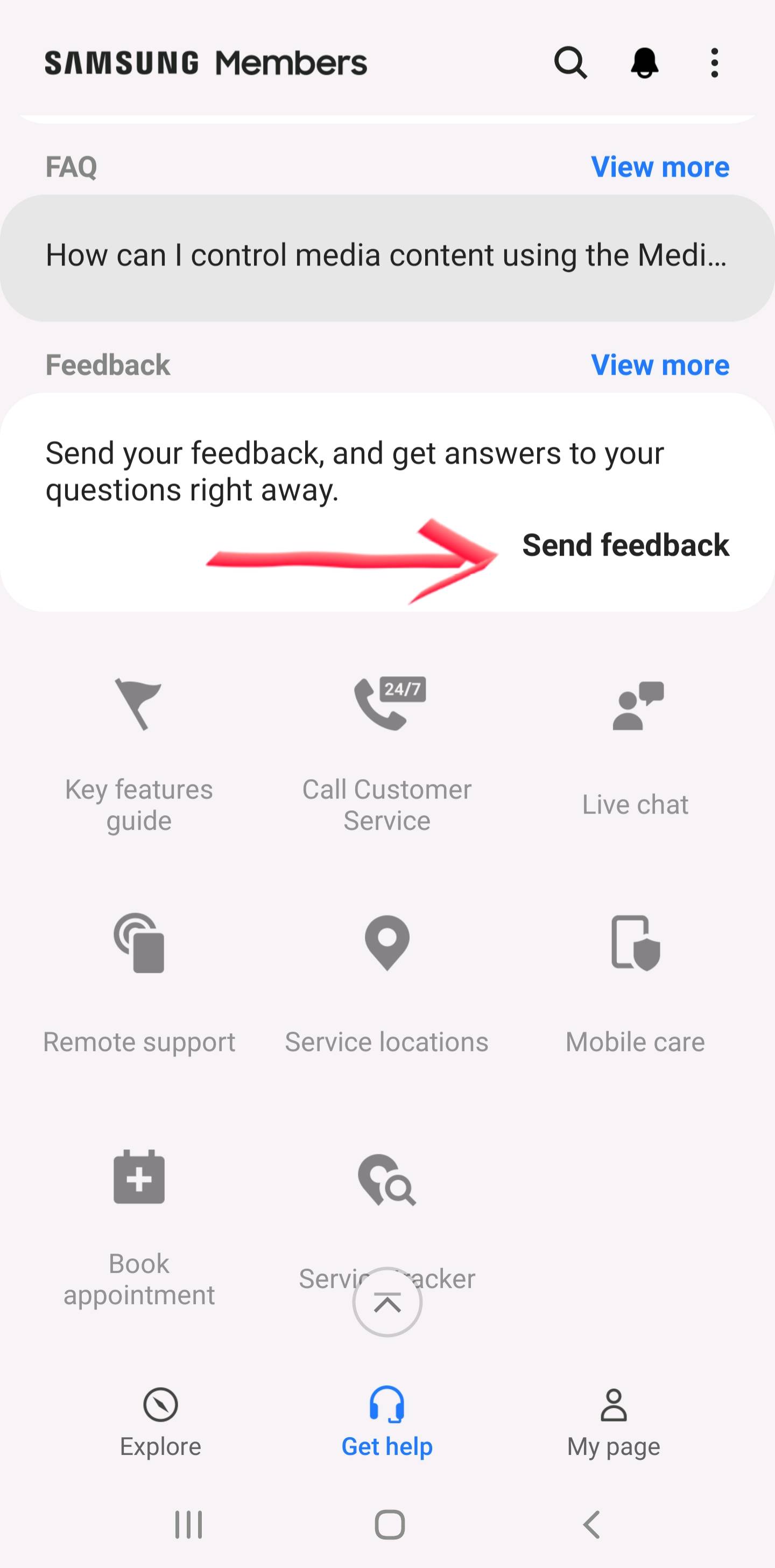Send Feedback / Report a Bug to Samsung - Samsung Members