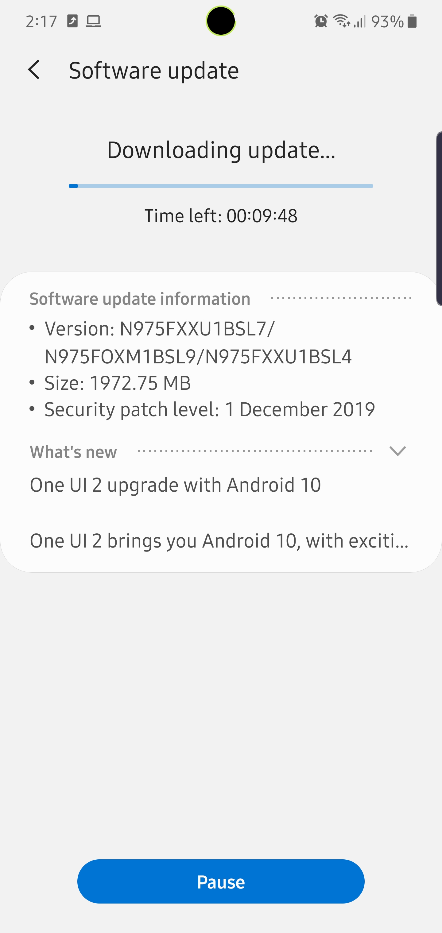 Galaxy Note 10 plus Android 10 update. - Samsung Members