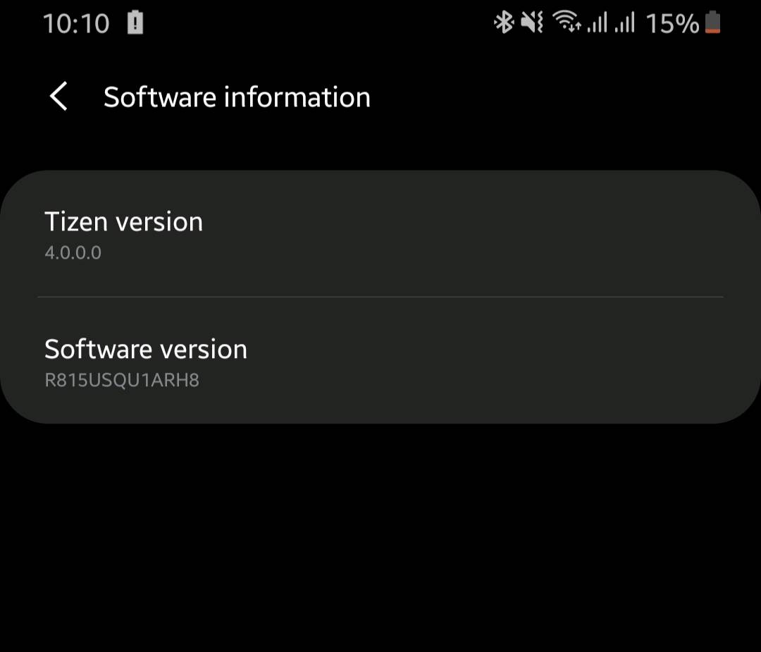 Galaxy Watch Firmware Update - Samsung Members