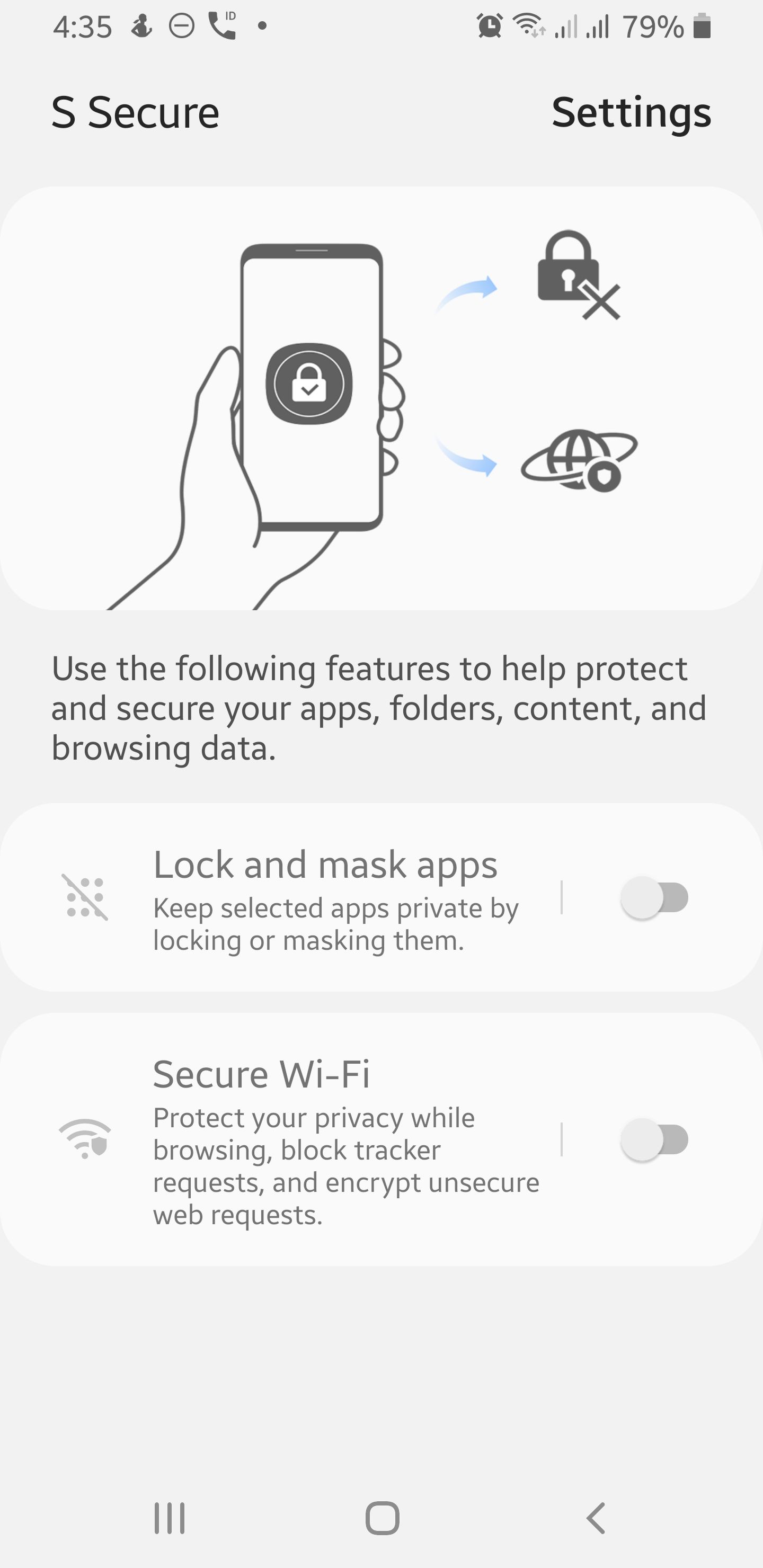 Lock and Mask app - Samsung Members