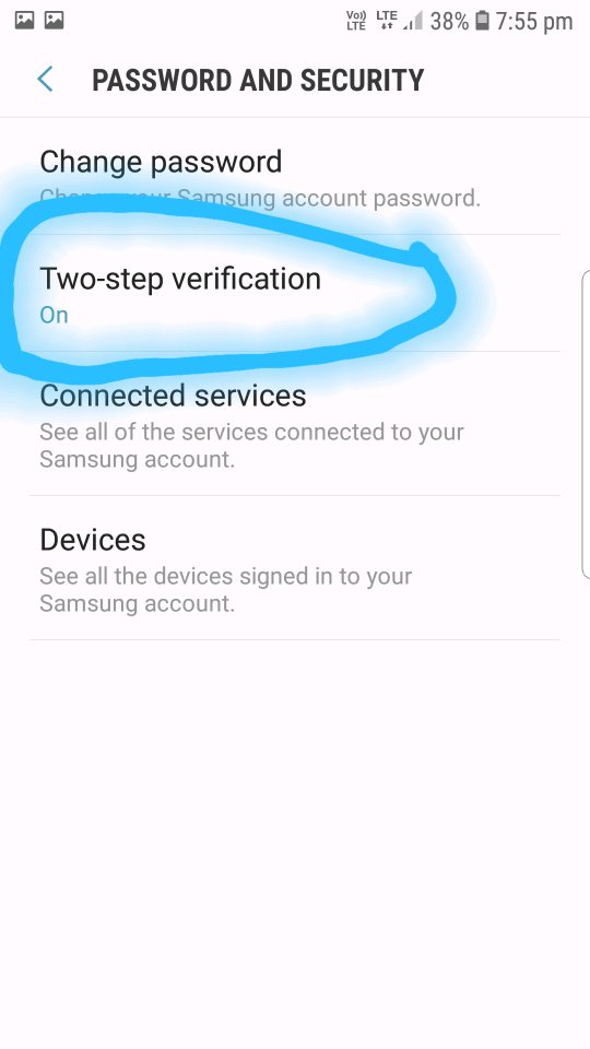 Steps to turn on 2 step authentication for your Sa... - Samsung Members