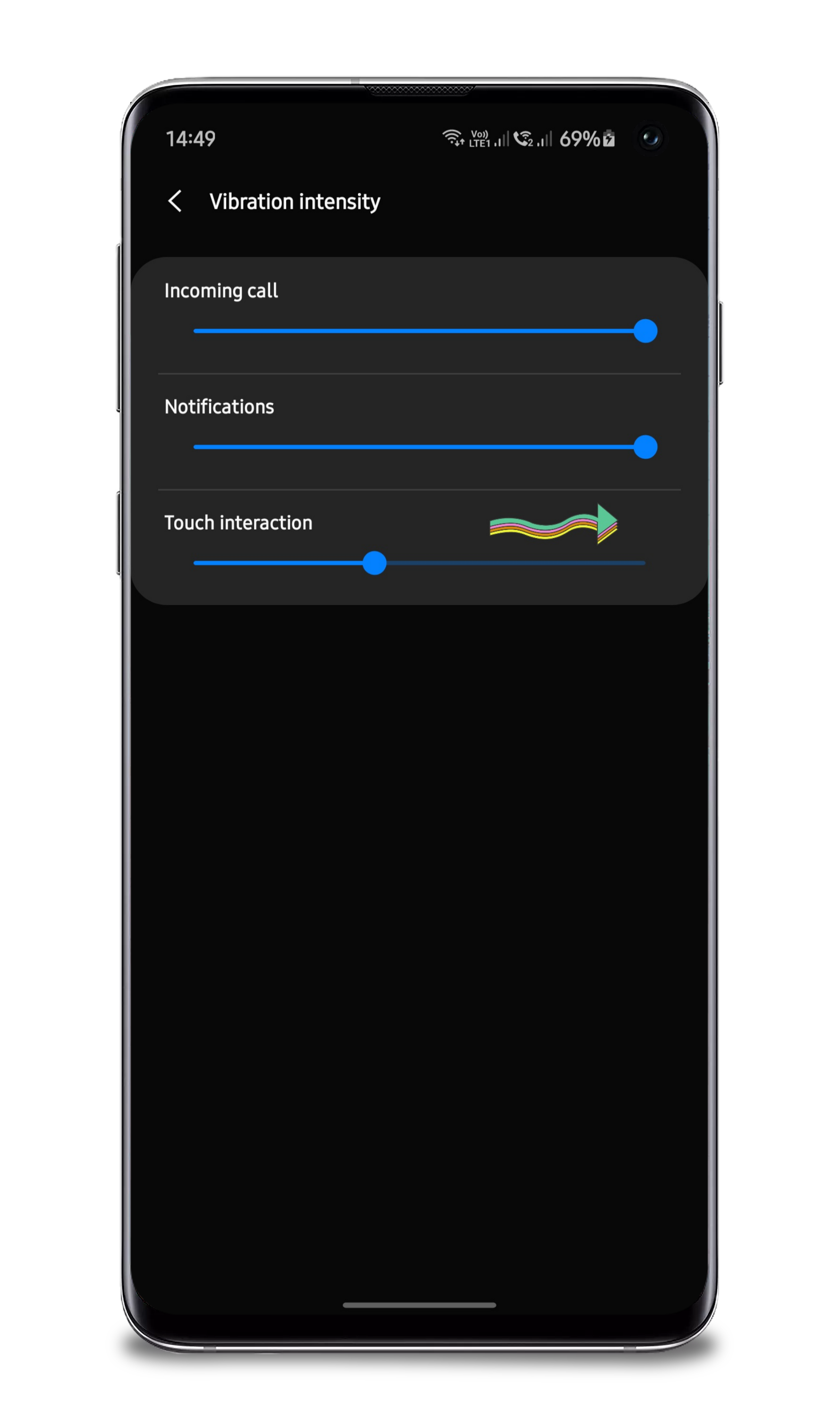 Haptic feedback after one Ui 2.1 - Samsung Members
