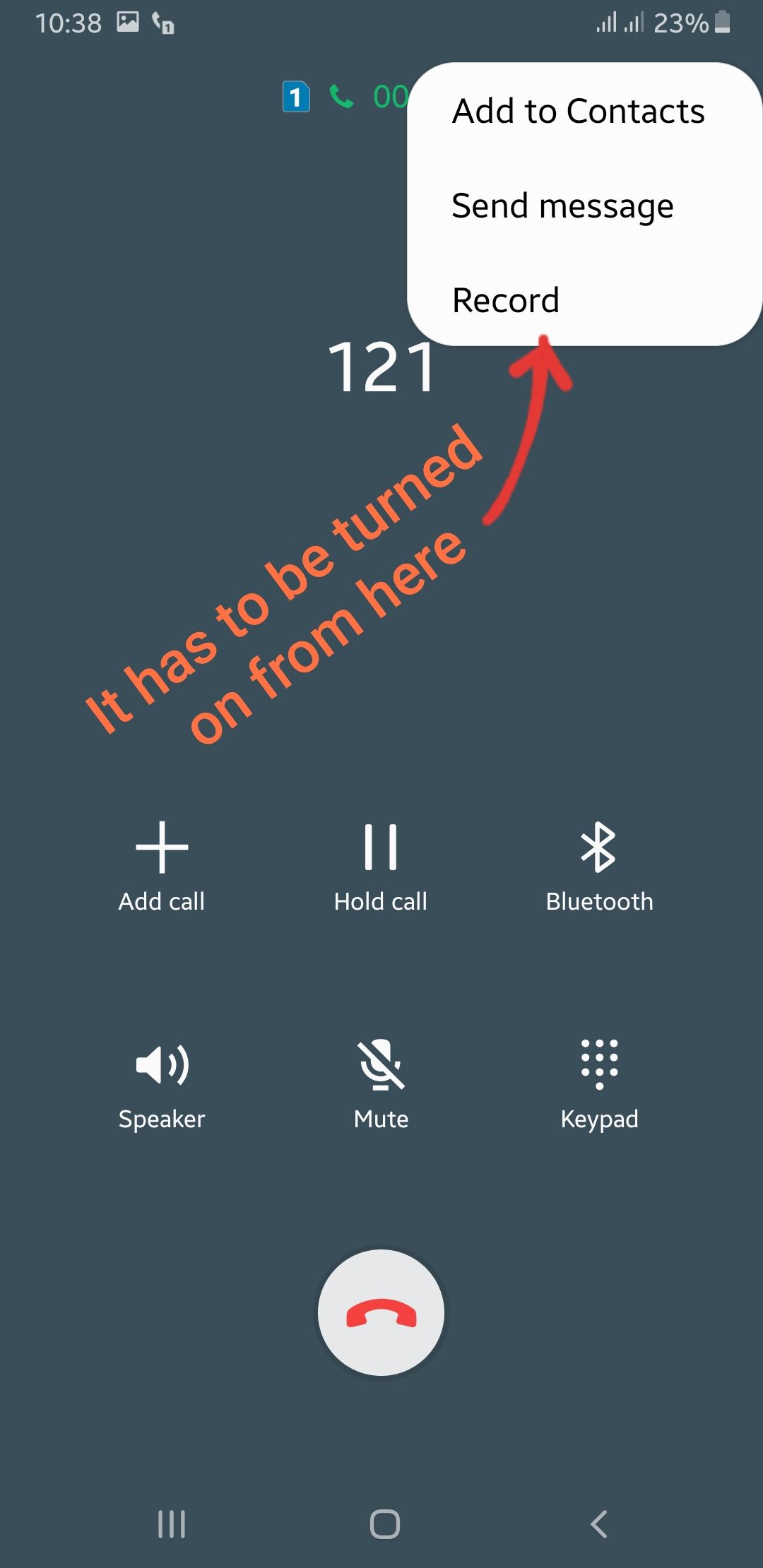 About "Record" button on calls screen. - Samsung Members