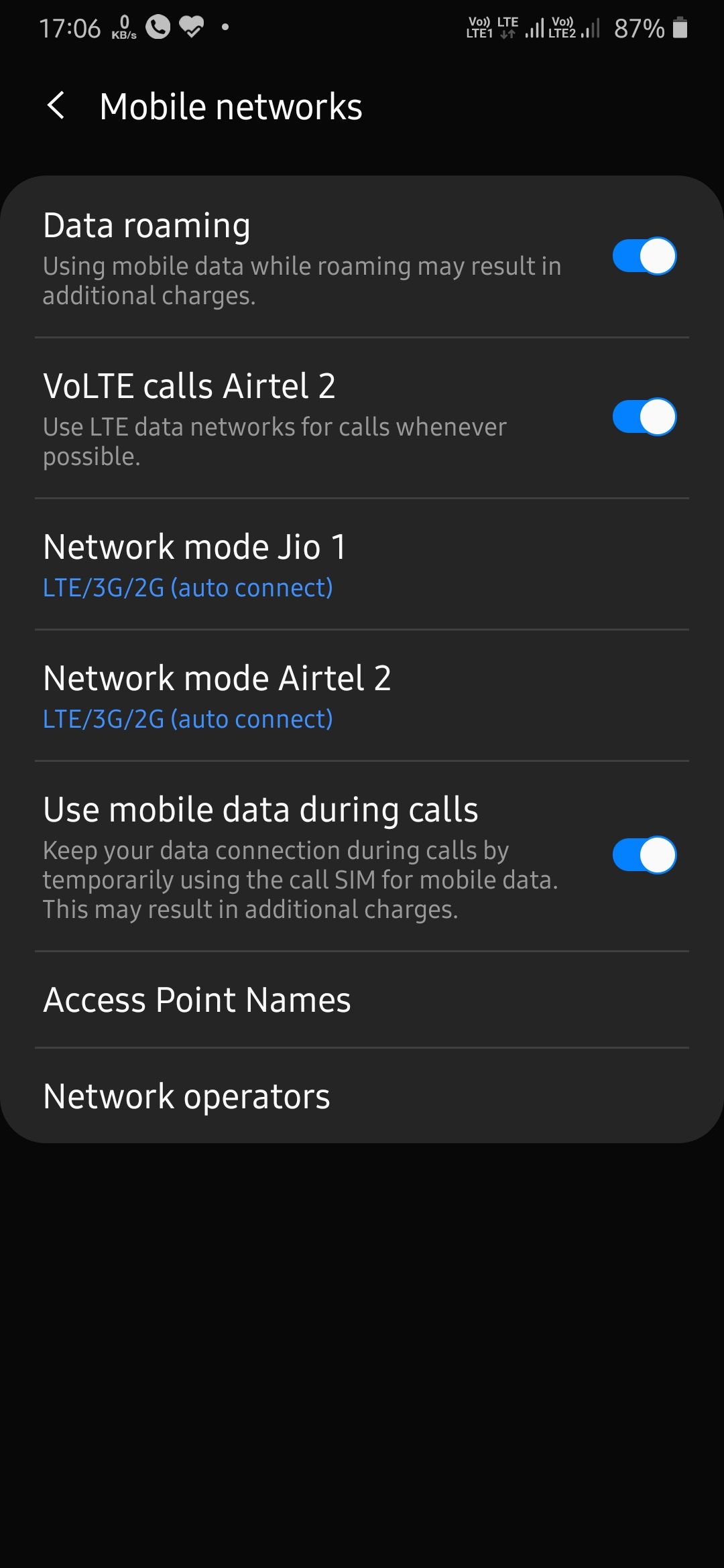 Can't switch Data connection on receiving calls - Samsung Members